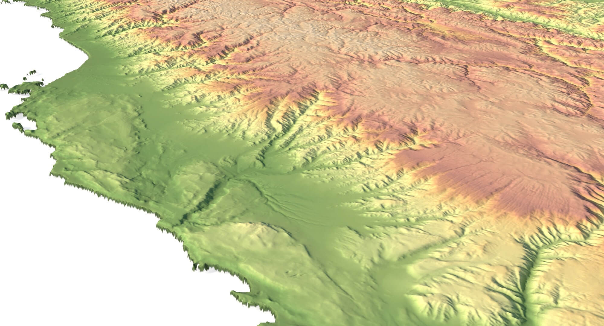 Peru Terrain 3D Map 3D Model by Shustrik