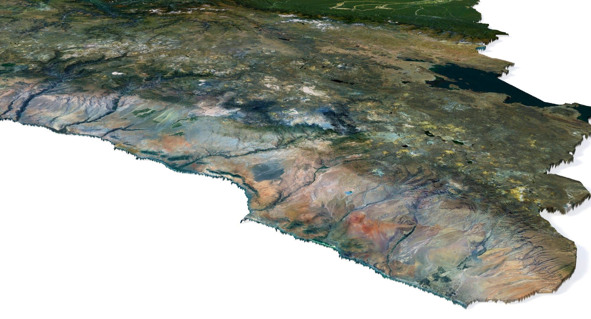 Peru Terrain 3D Map 3D Model by Shustrik