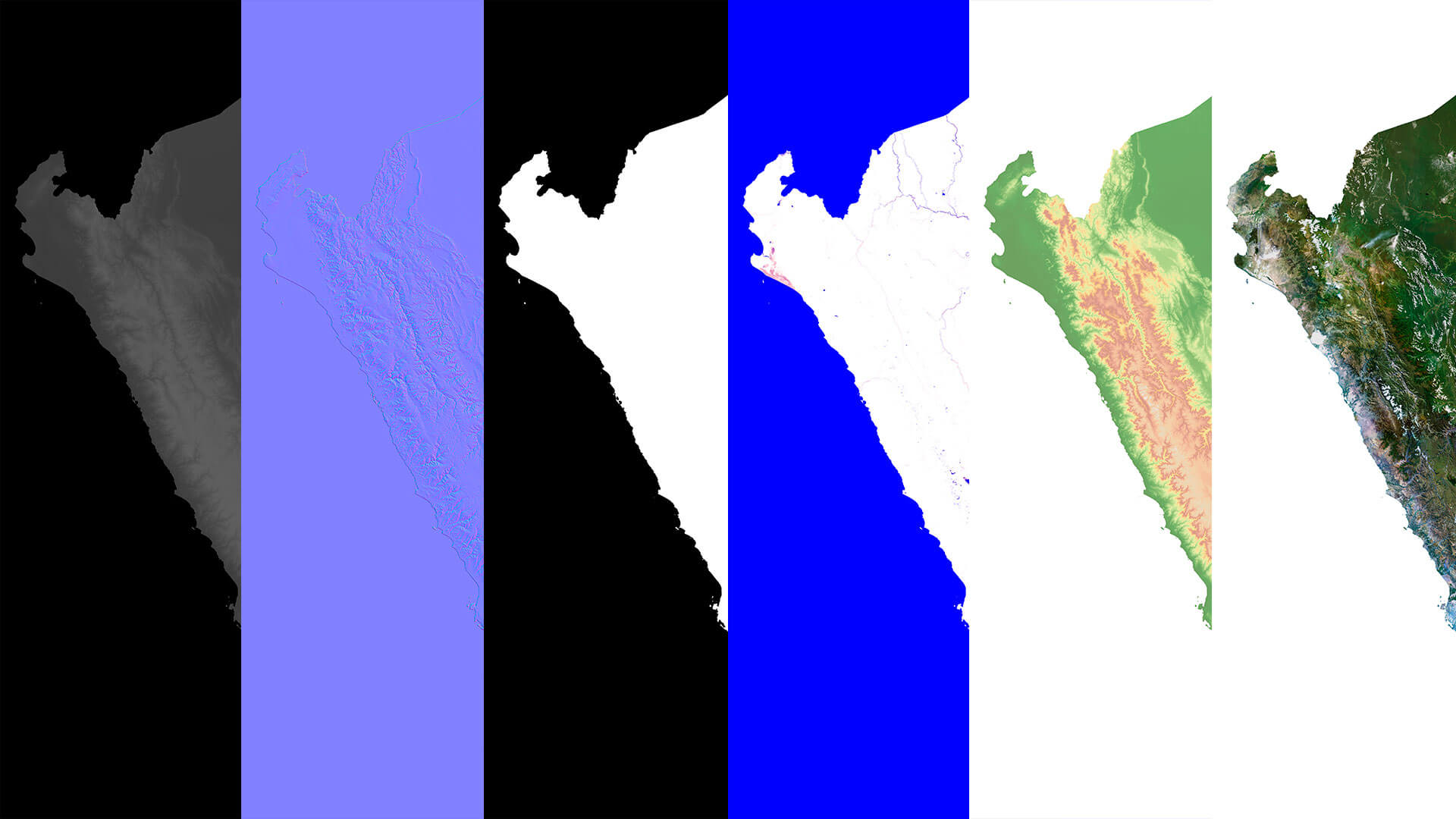 Peru Terrain 3D Map 3D Model by Shustrik