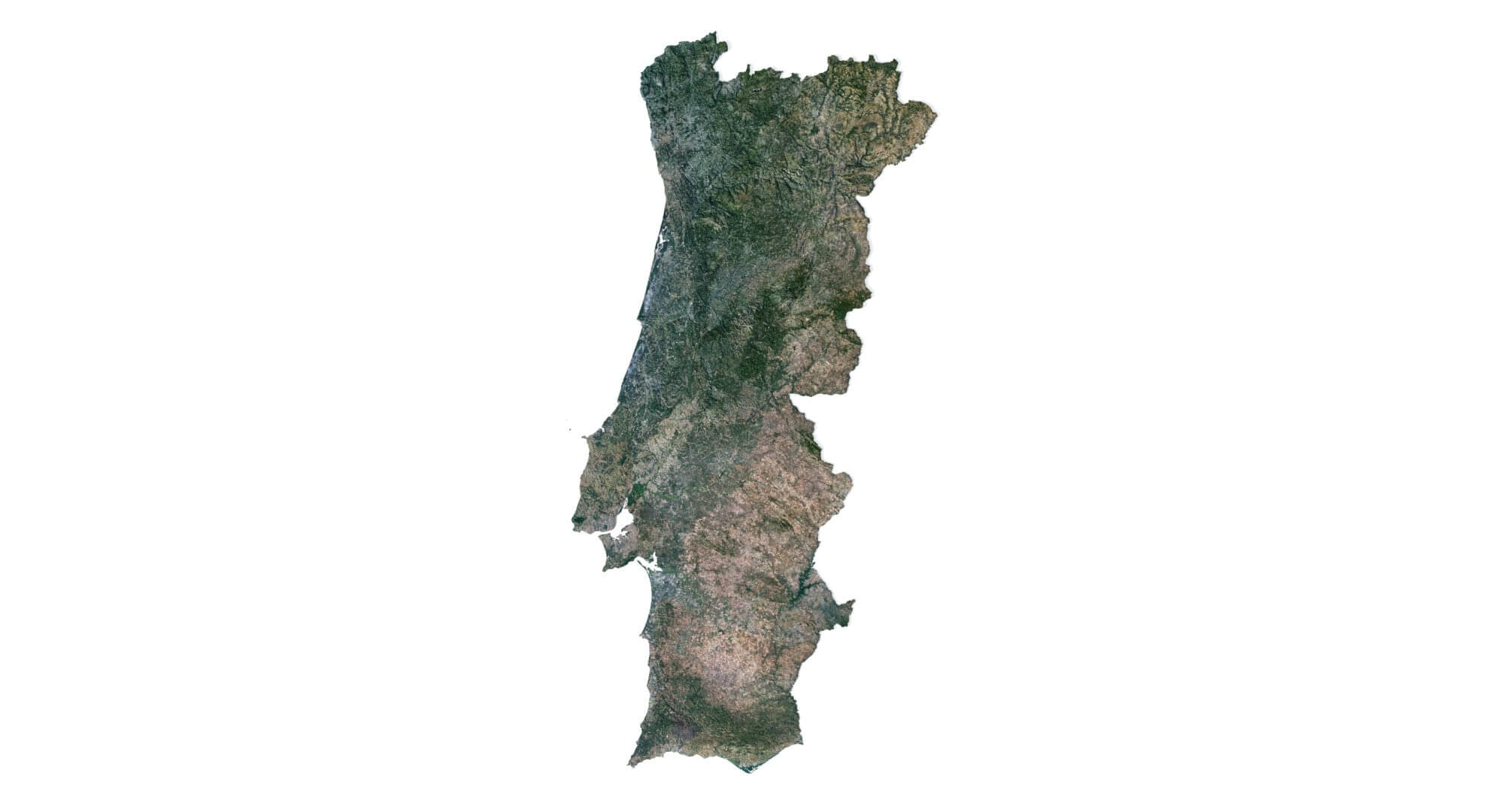 Portugal Terrain 3D Map by Shustrik