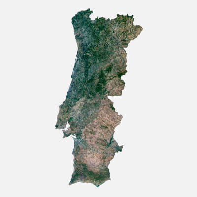 Portugal Terrain 3D Map by Shustrik
