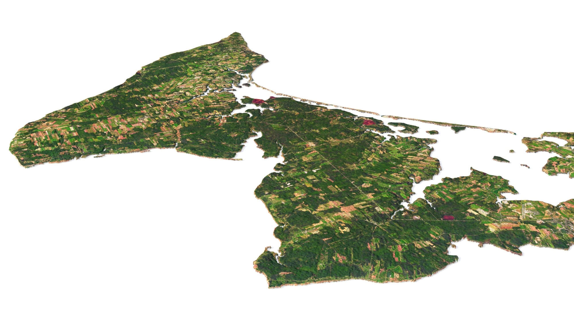 Prince Edward Island Terrain 3D Map by Shustrik