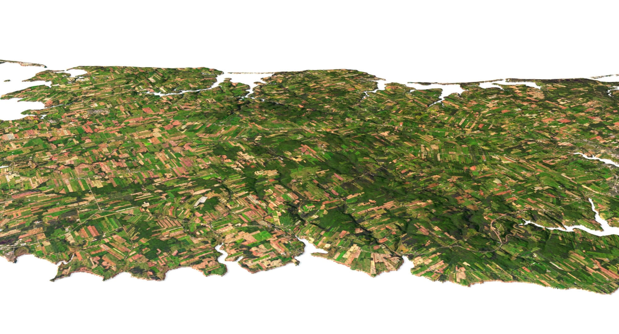Prince Edward Island Terrain 3D Map by Shustrik
