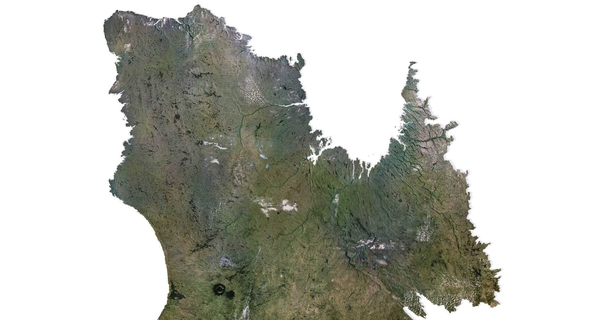 Quebec Terrain 3D Model 3D Map by Shustrik