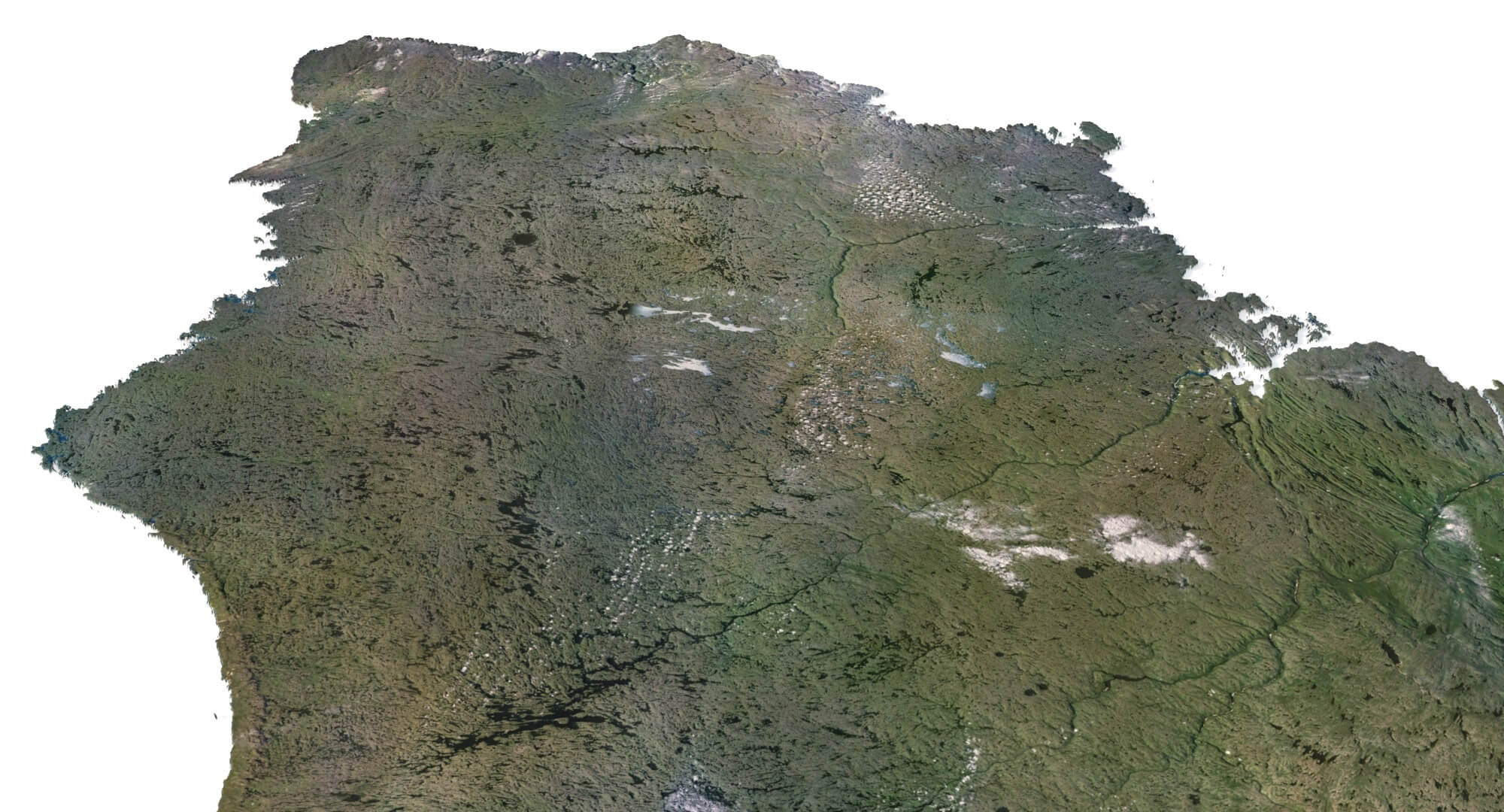 Quebec Terrain 3D Model 3D Map by Shustrik