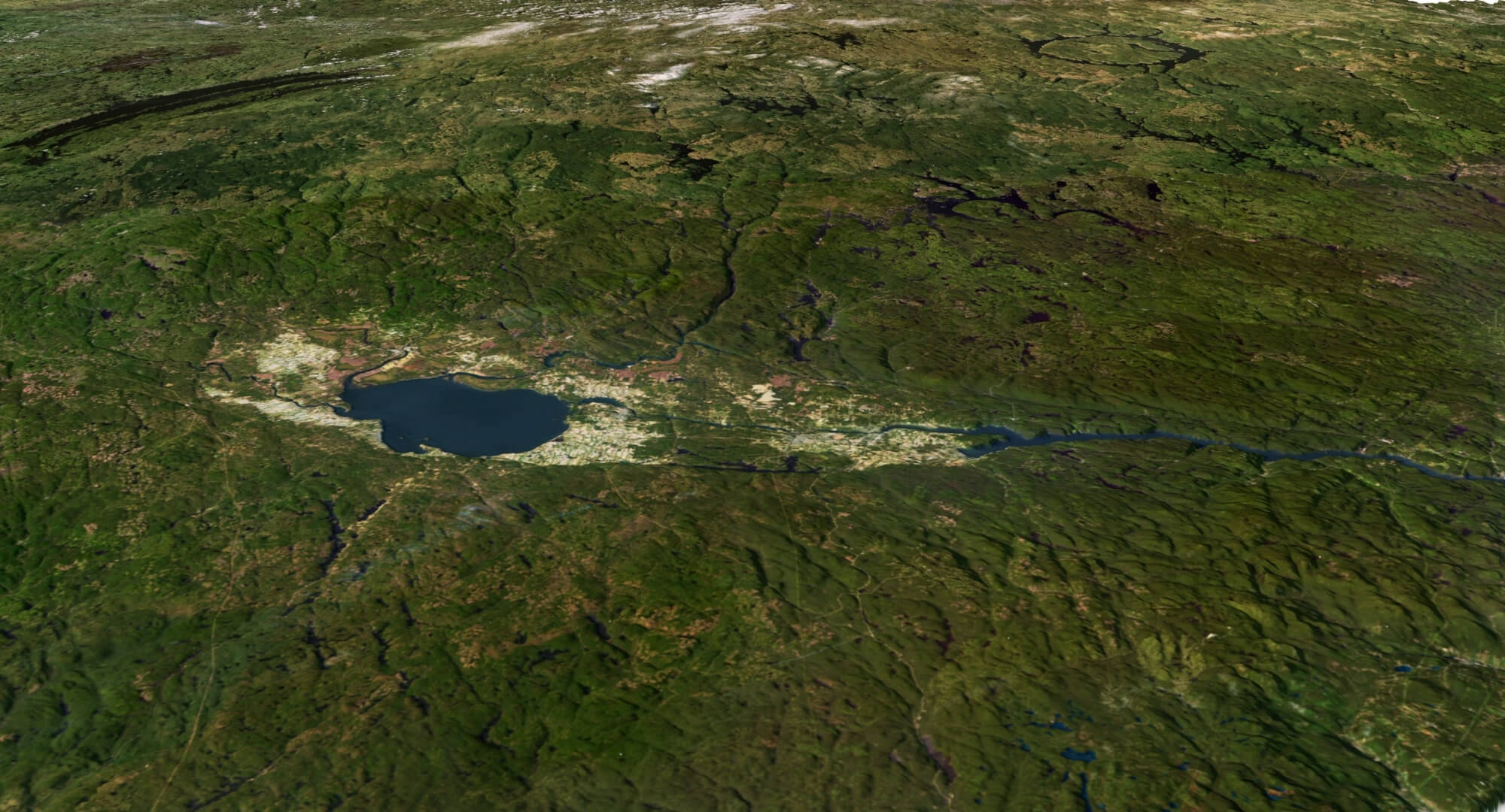 Quebec Terrain 3D Model 3D Map by Shustrik