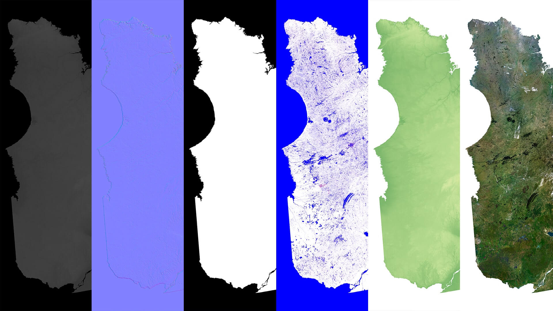 Quebec Terrain 3D Model 3D Map by Shustrik