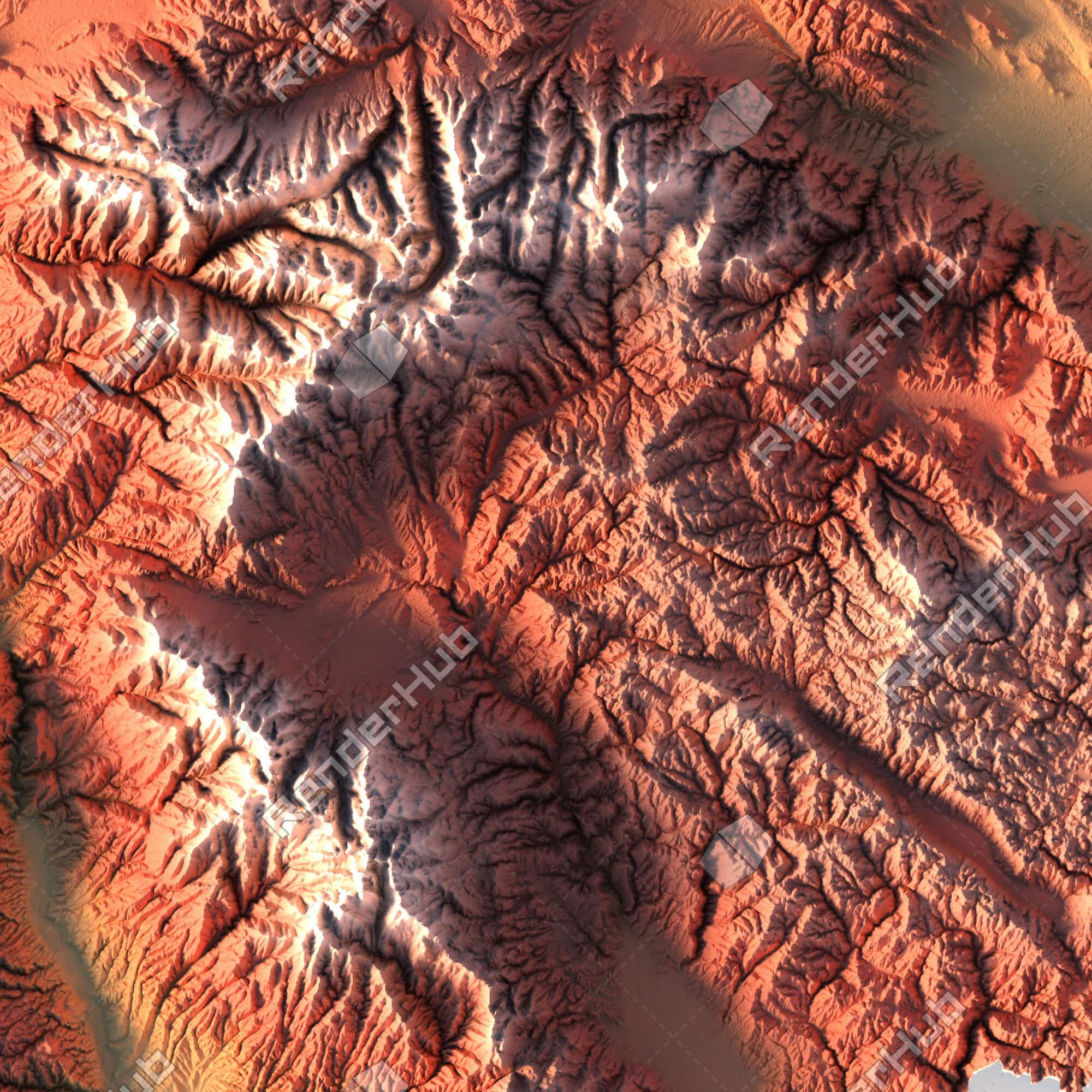 Relief Map of Bulgaria - Stock Image by Shustrik