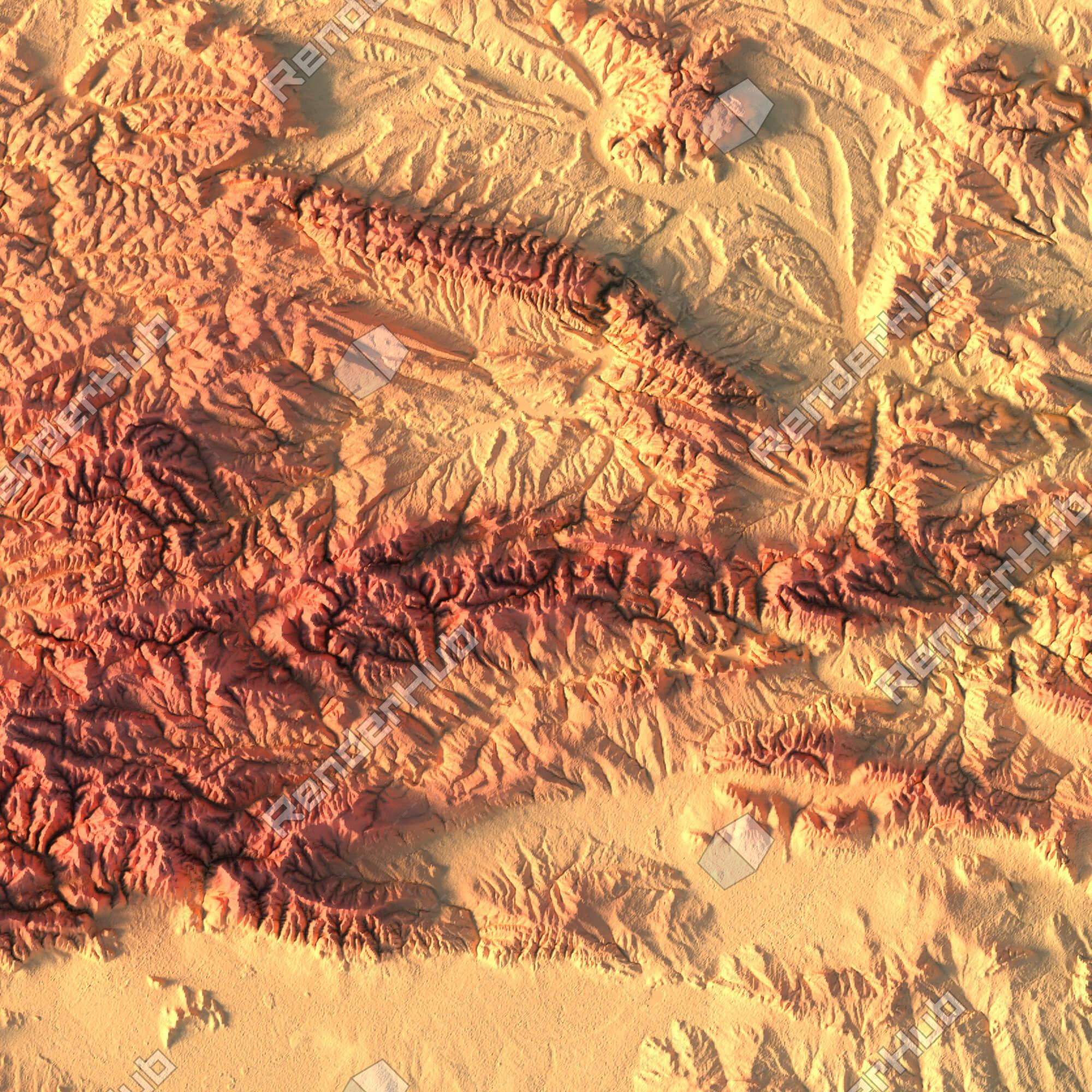 Relief Map of Bulgaria - Stock Image by Shustrik