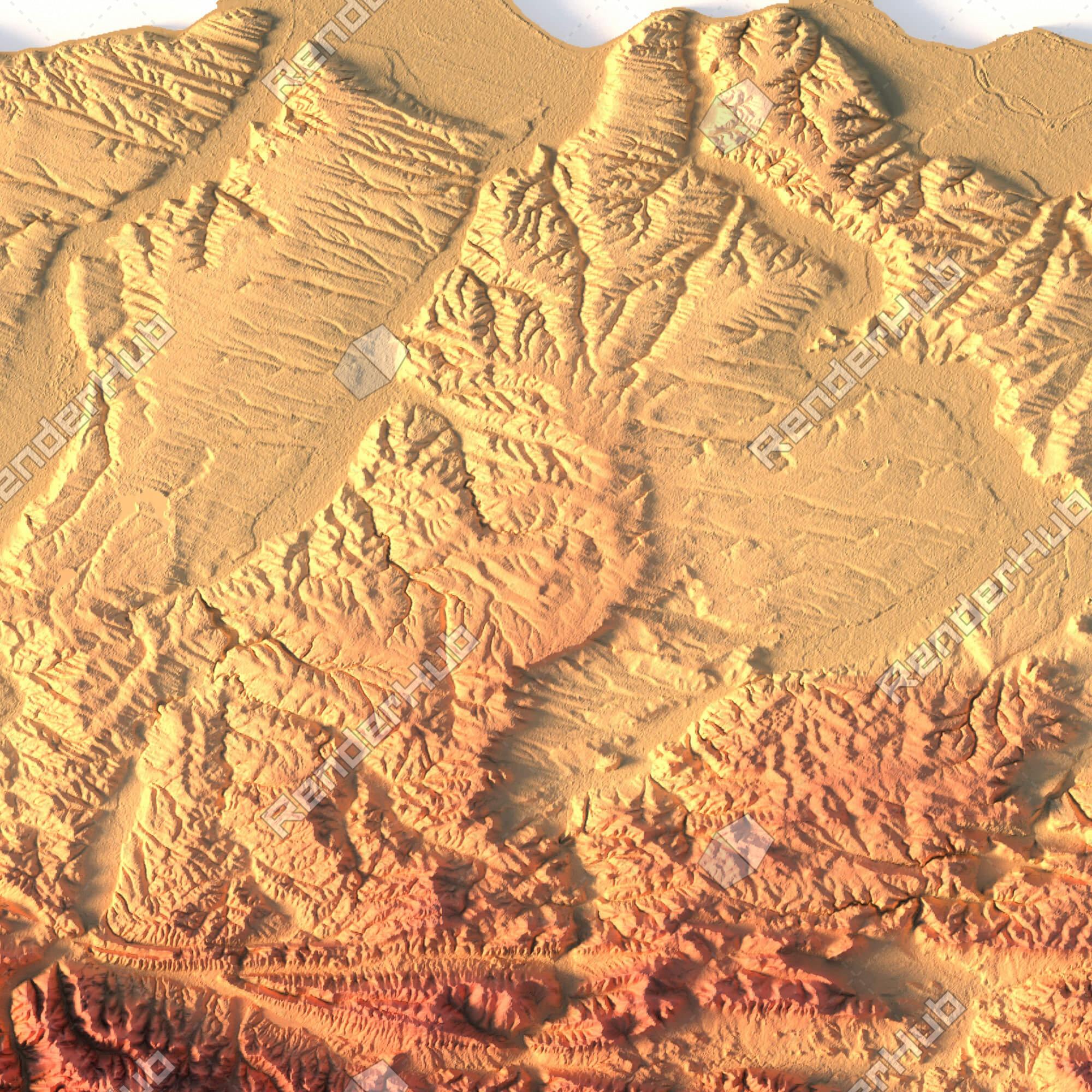 Relief Map of Bulgaria - Stock Image by Shustrik