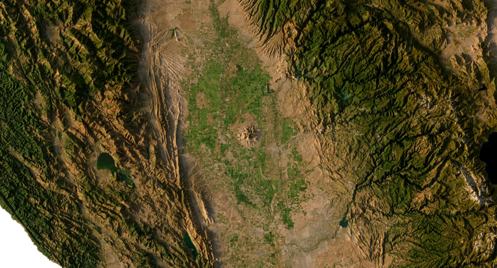 Relief Map of California - 3D Model by Shustrik