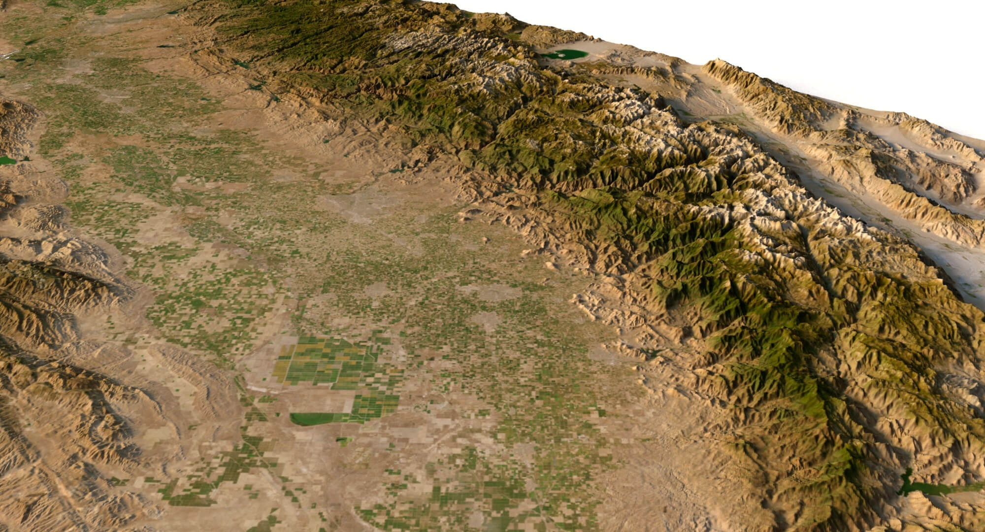 Relief Map of California - 3D Model by Shustrik
