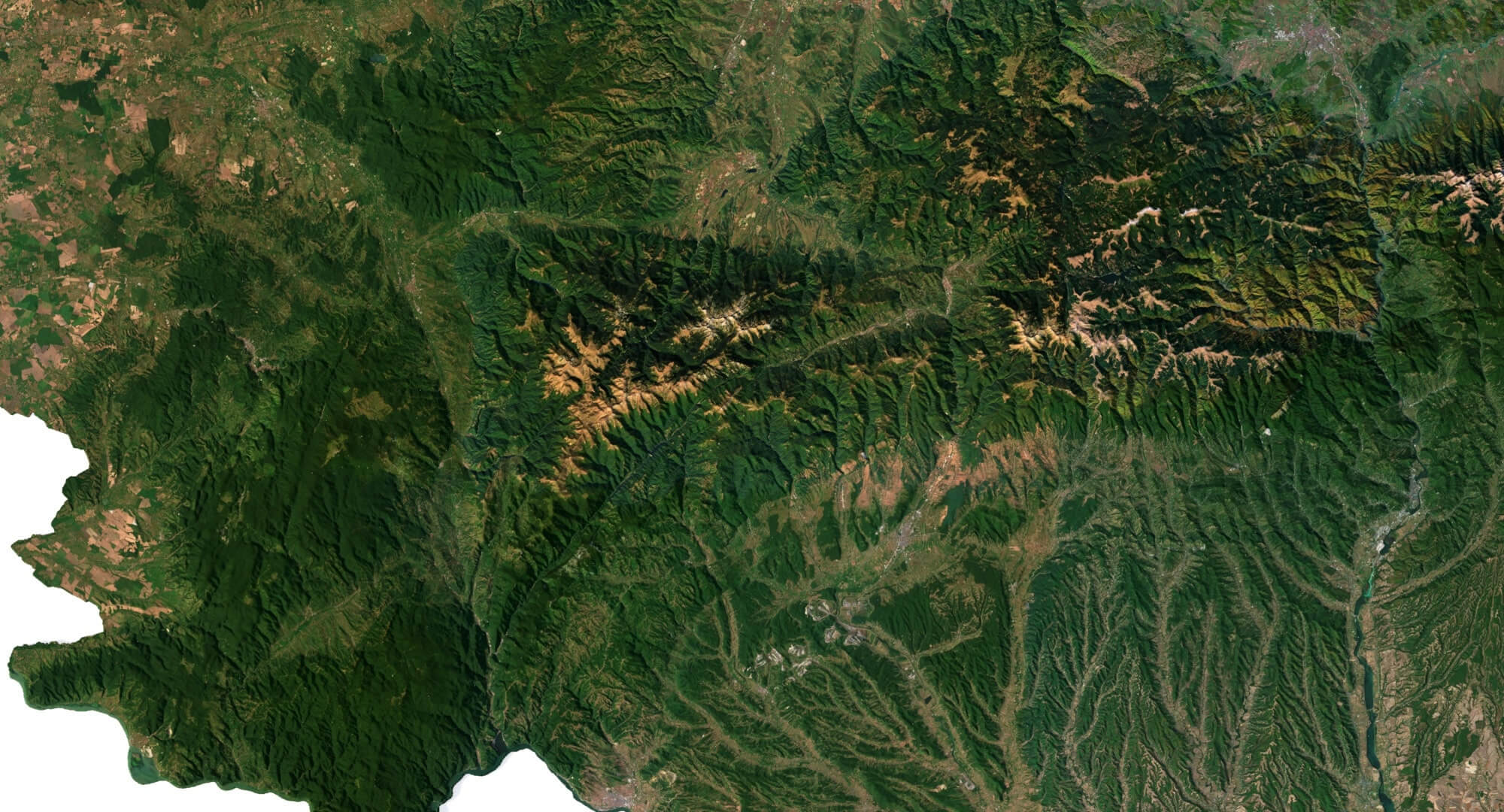 Romania Terrain 3D Map by Shustrik