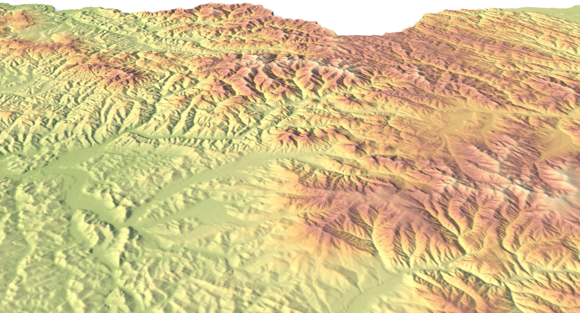 Romania Terrain 3D Map by Shustrik