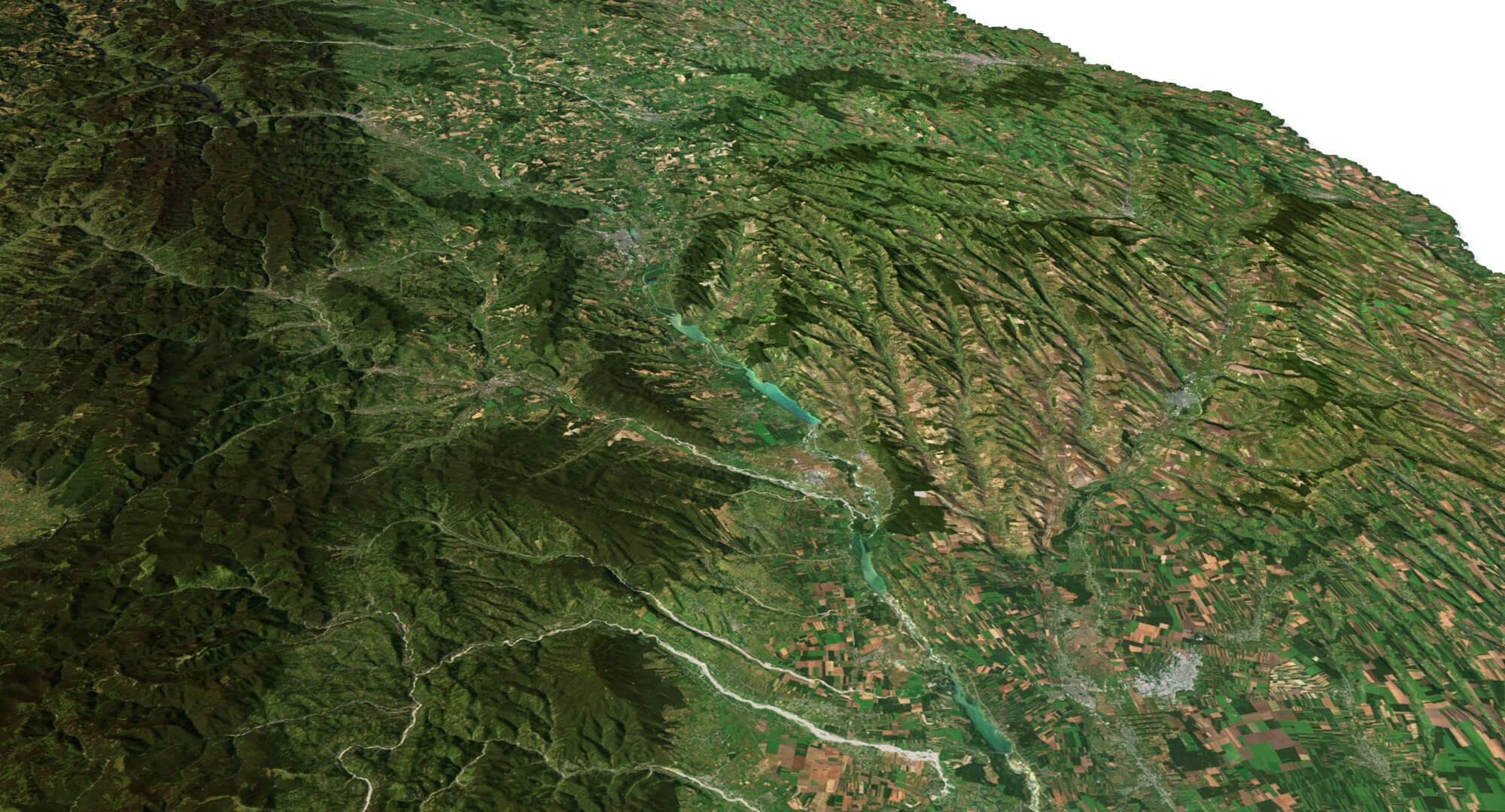 Romania Terrain 3D Map by Shustrik