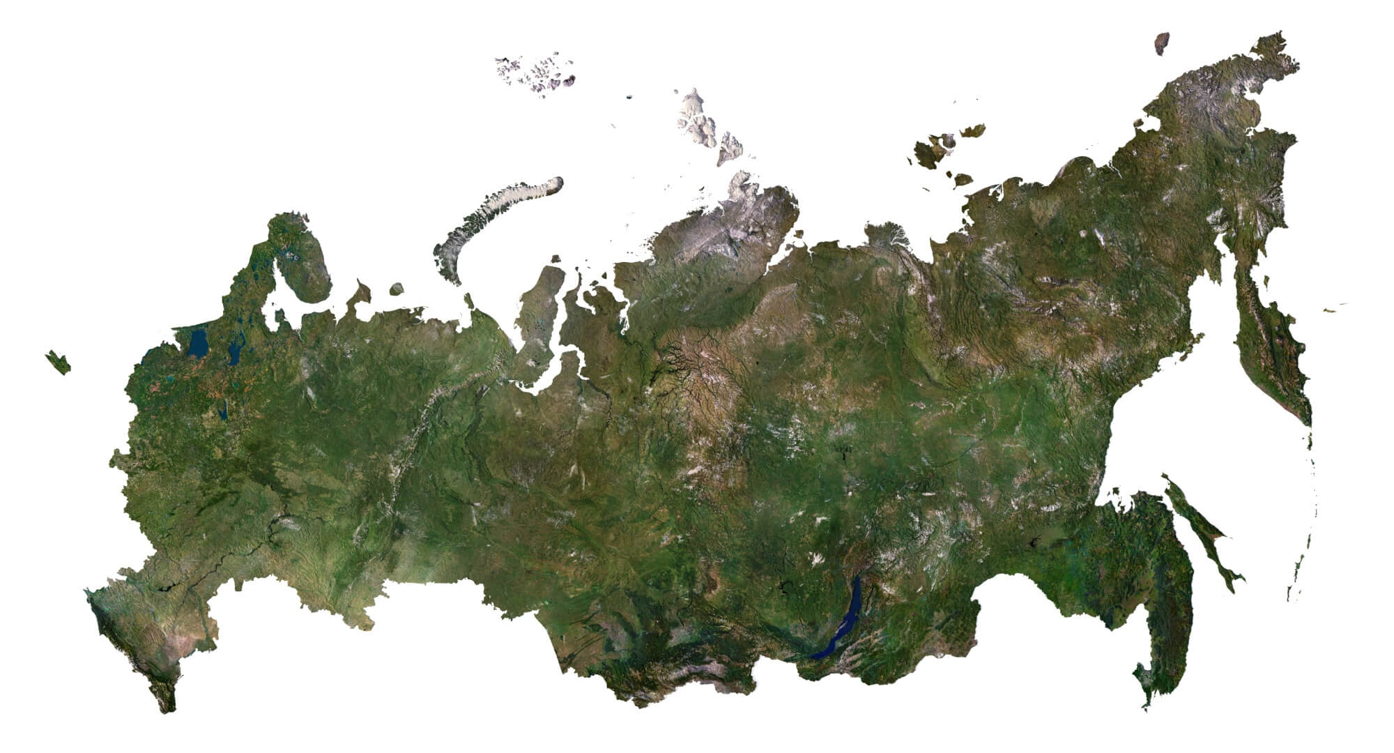 Russian Federation Terrain 3D Map by Shustrik