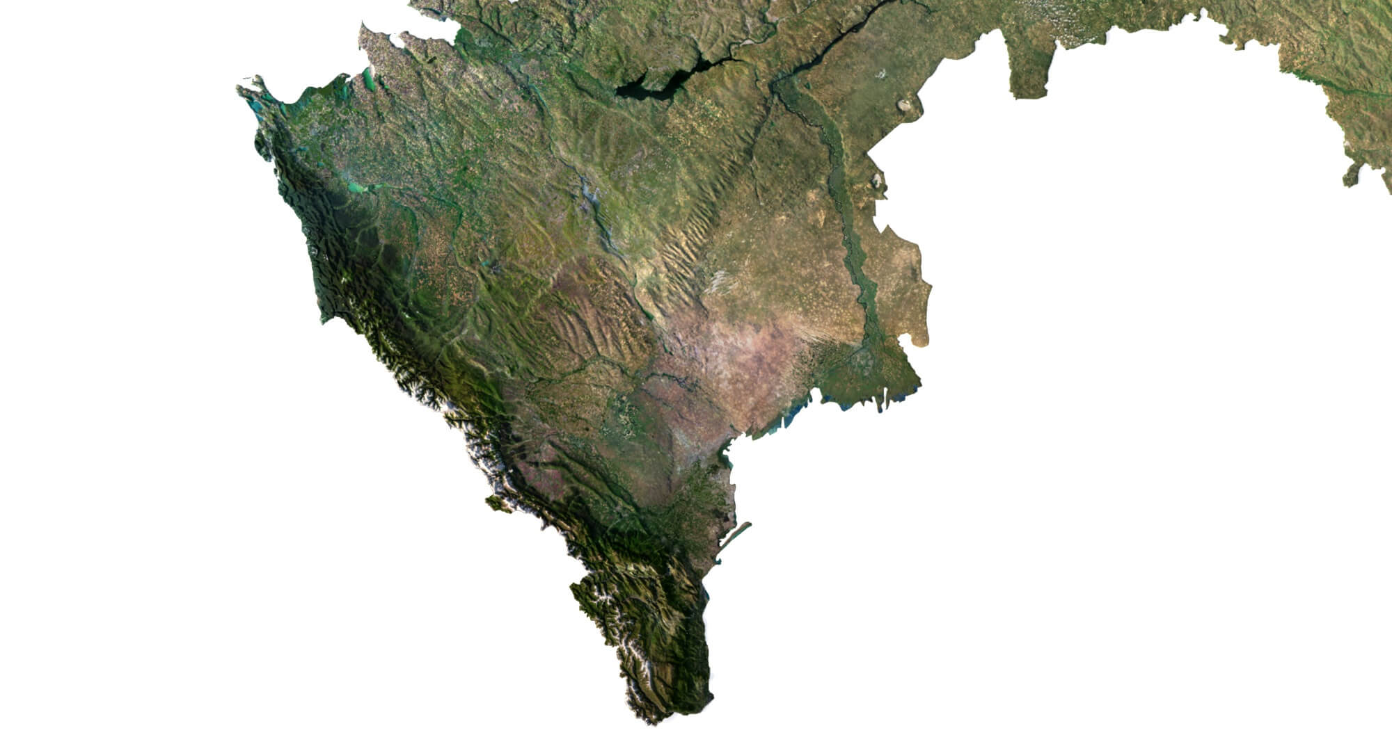 Russian Federation Terrain 3D Map by Shustrik