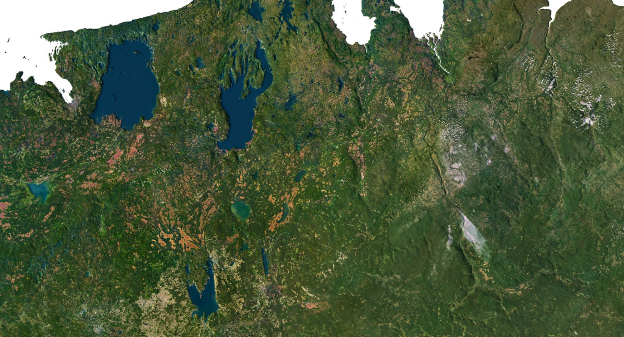 Russian Federation Terrain 3D Map by Shustrik