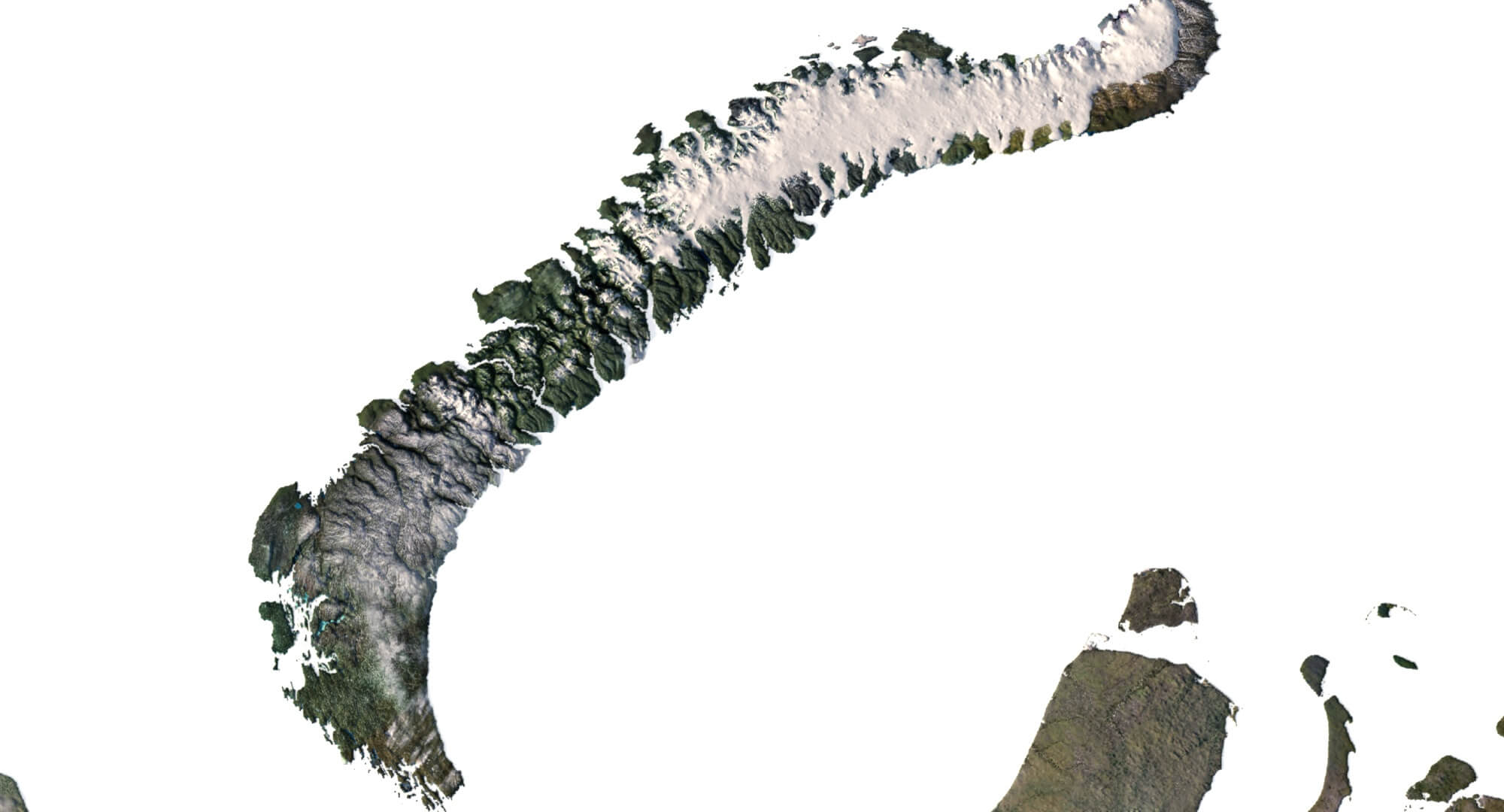 Russian Federation Terrain 3D Map by Shustrik