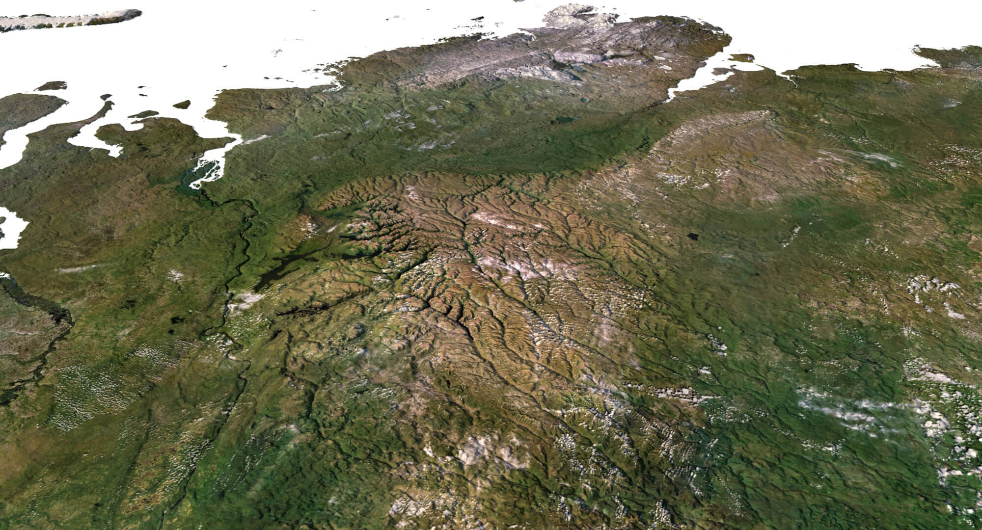 Russian Federation Terrain 3D Map by Shustrik