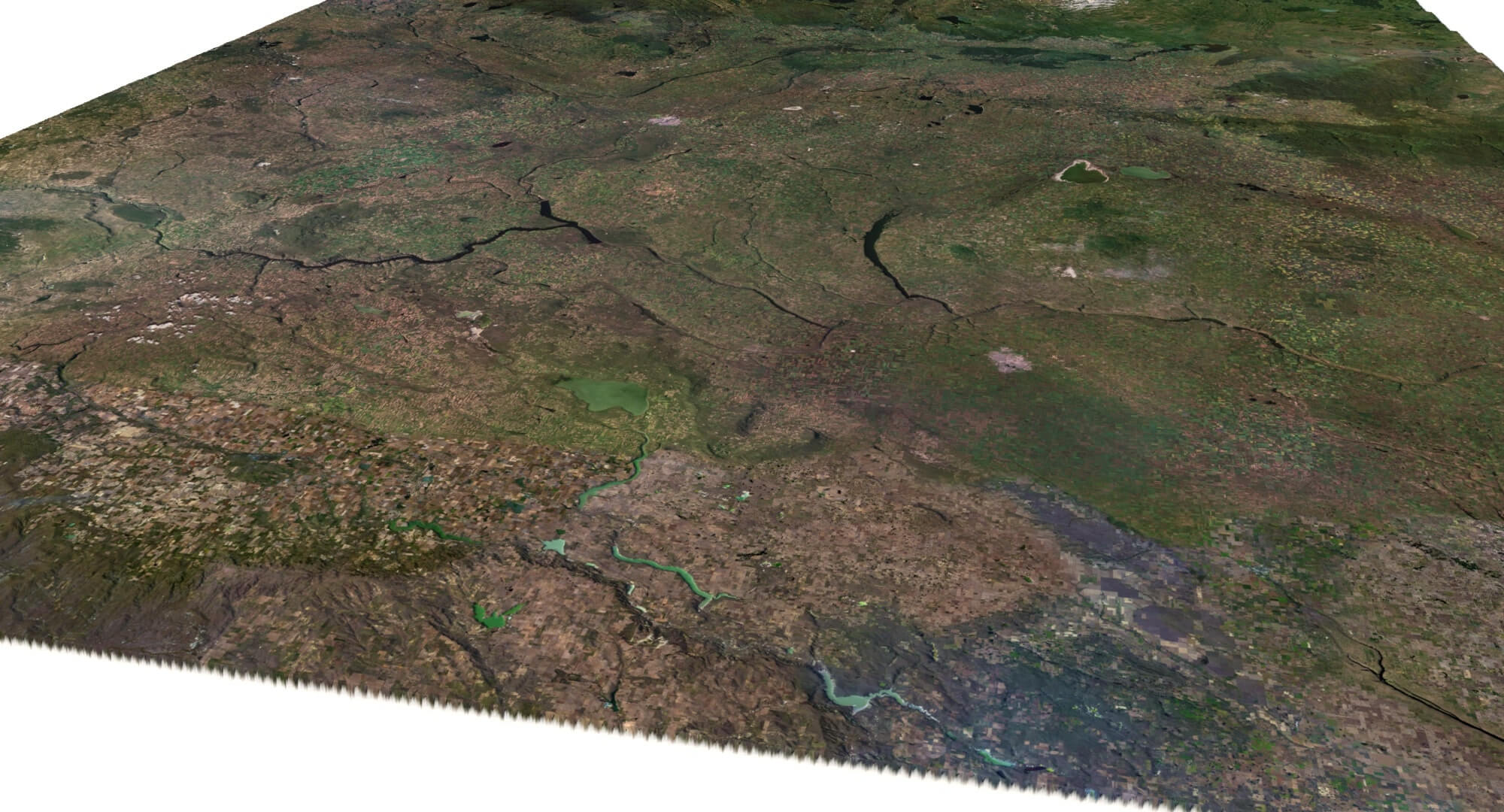 Saskatchewan Terrain 3D Map by Shustrik