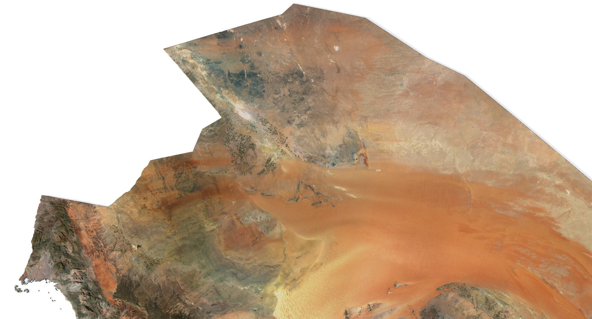 Saudi Arabia Terrain 3D Map by Shustrik