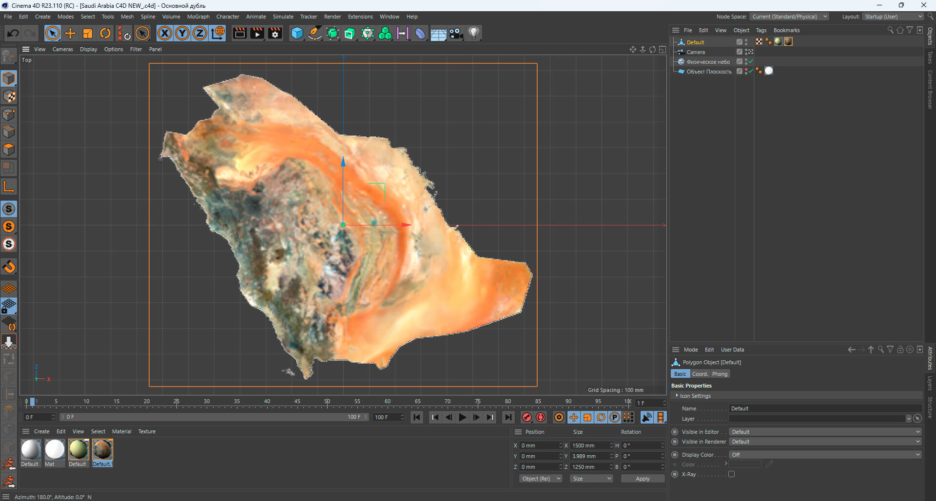 Saudi Arabia Terrain 3D Map by Shustrik