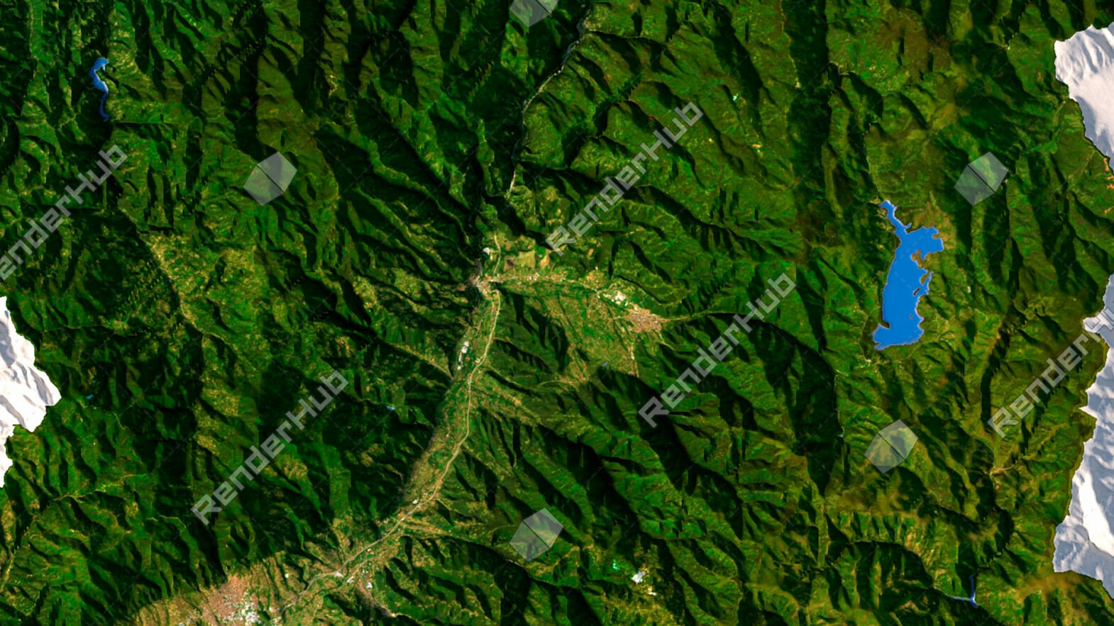 Serbia 3D Map - Stock Image by Shustrik