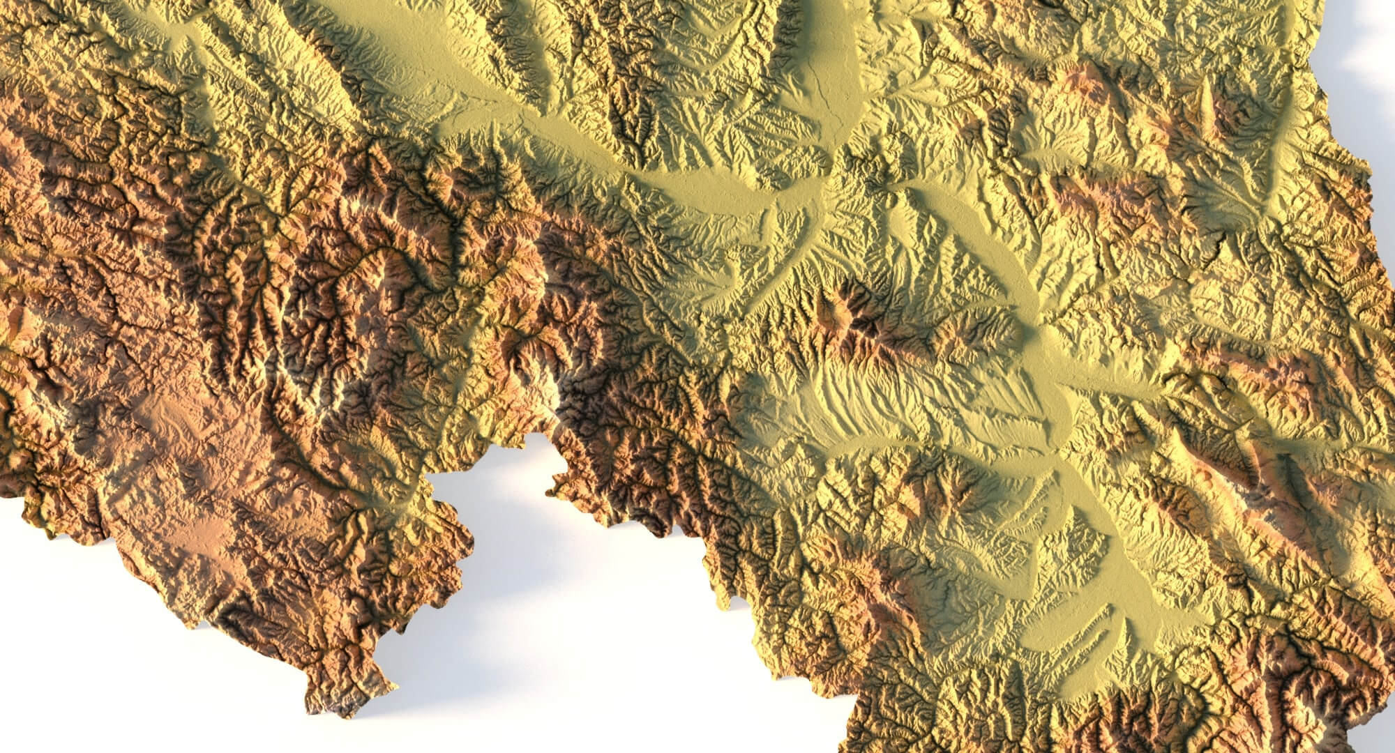 Serbia Terrain For Cnc Printing And Design 3d Print Model By Shustrik