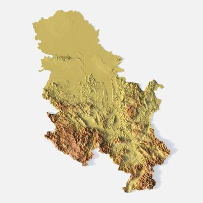 Serbia Terrain For Cnc Printing And Design 3d Model By Shustrik