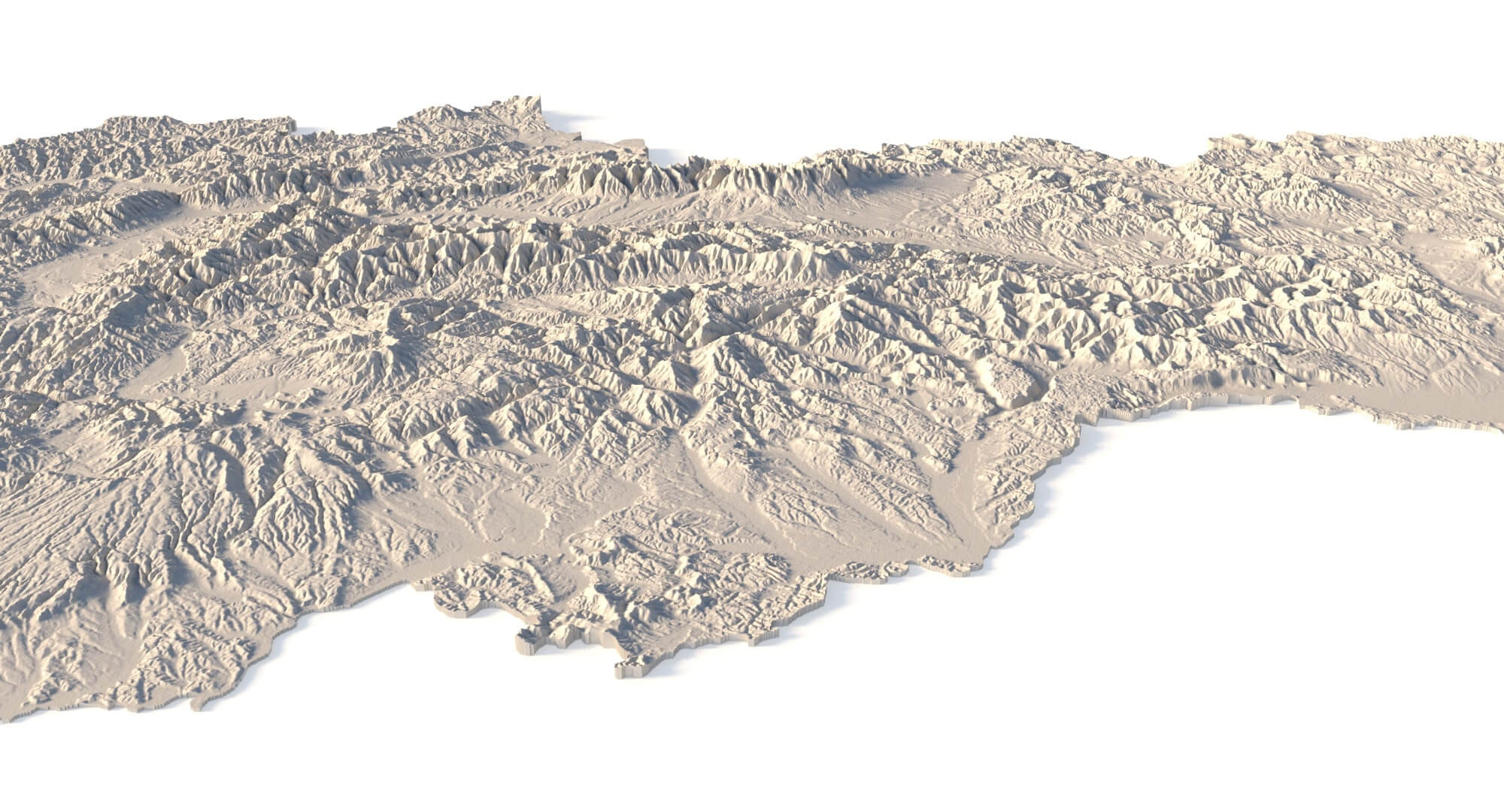 Slovakia Terrain for CNC, Printing and Design - 3D Model by Shustrik