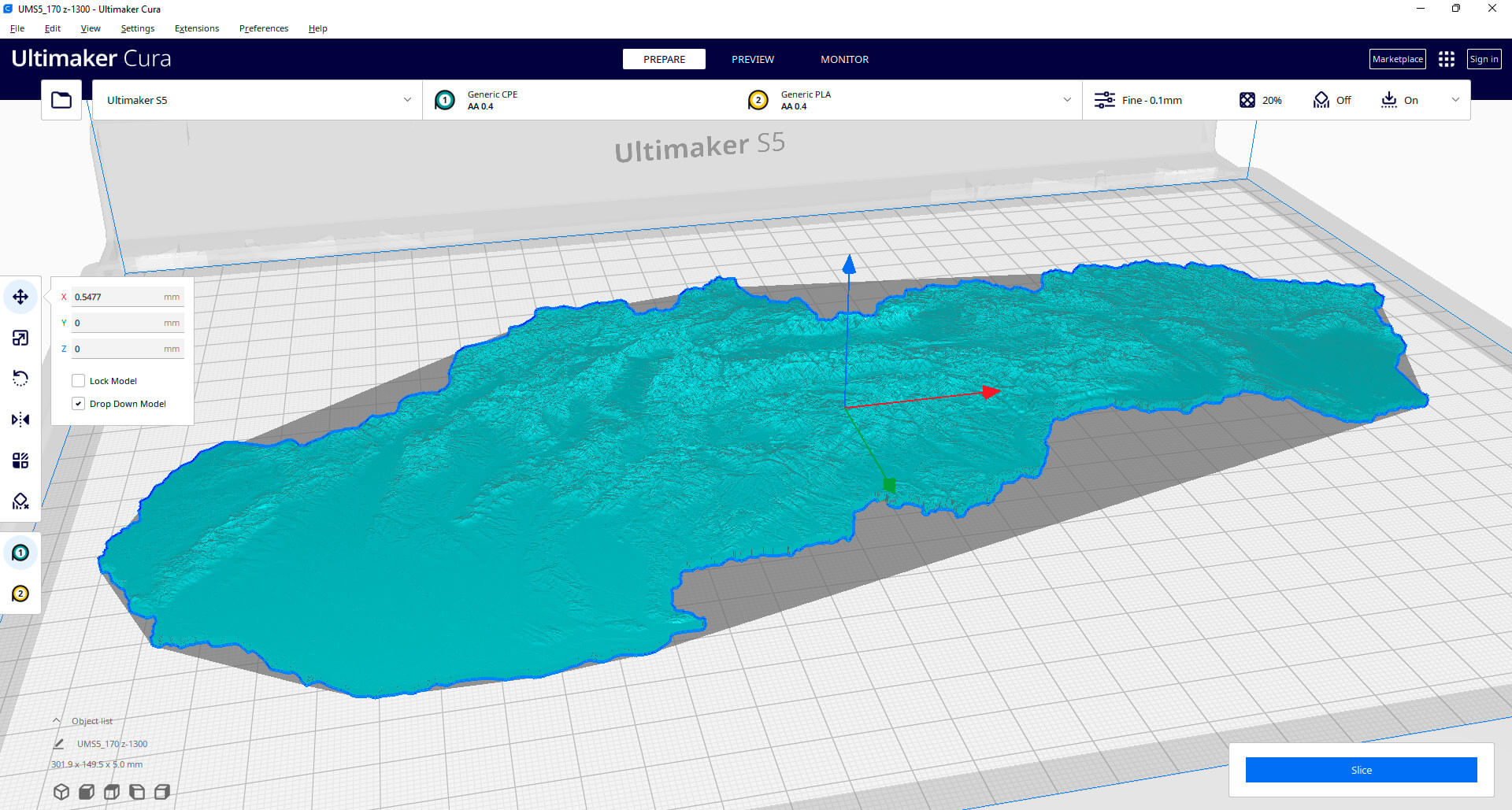 Slovakia Terrain STL - 3D Print Model by Shustrik