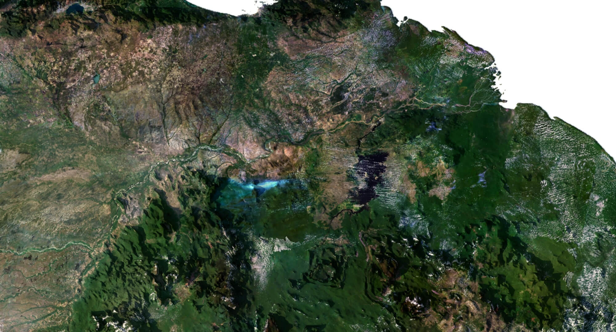 South America Terrain 3D Map by Shustrik