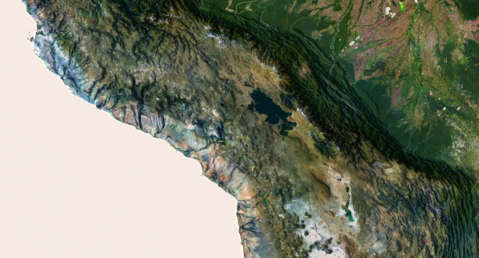 South America Terrain 3D Map by Shustrik