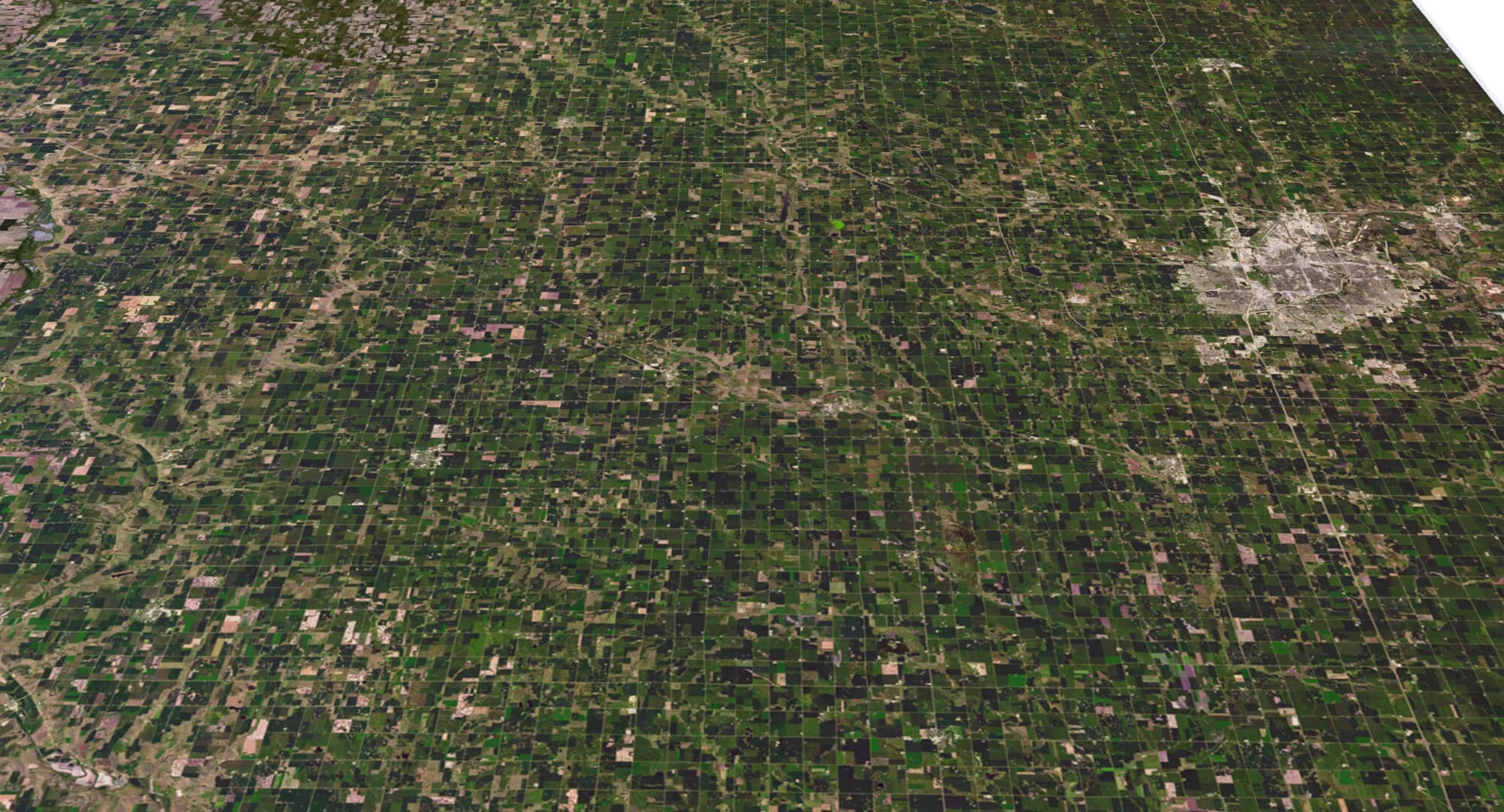 South Dakota State Terrain 3D Map by Shustrik