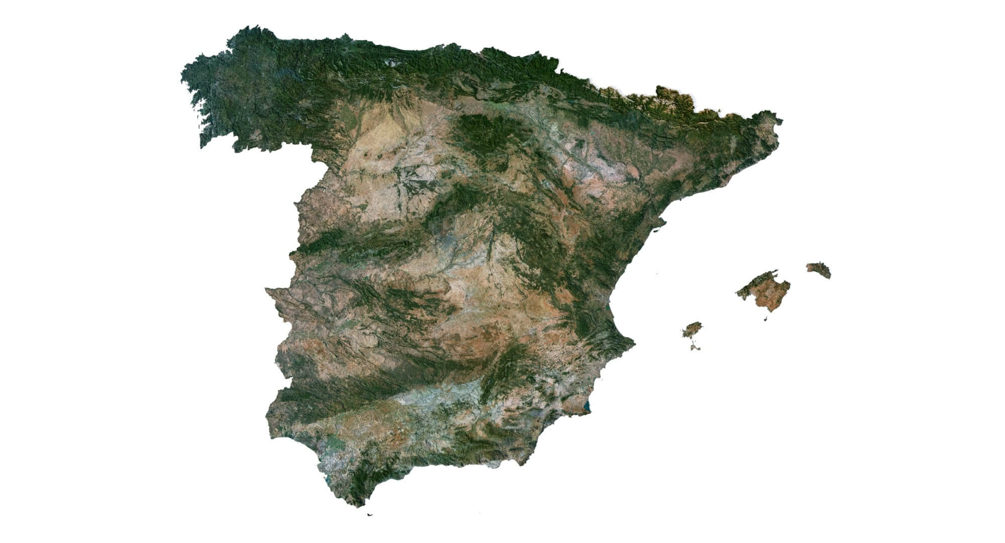 Spain Terrain 3D Map by Shustrik