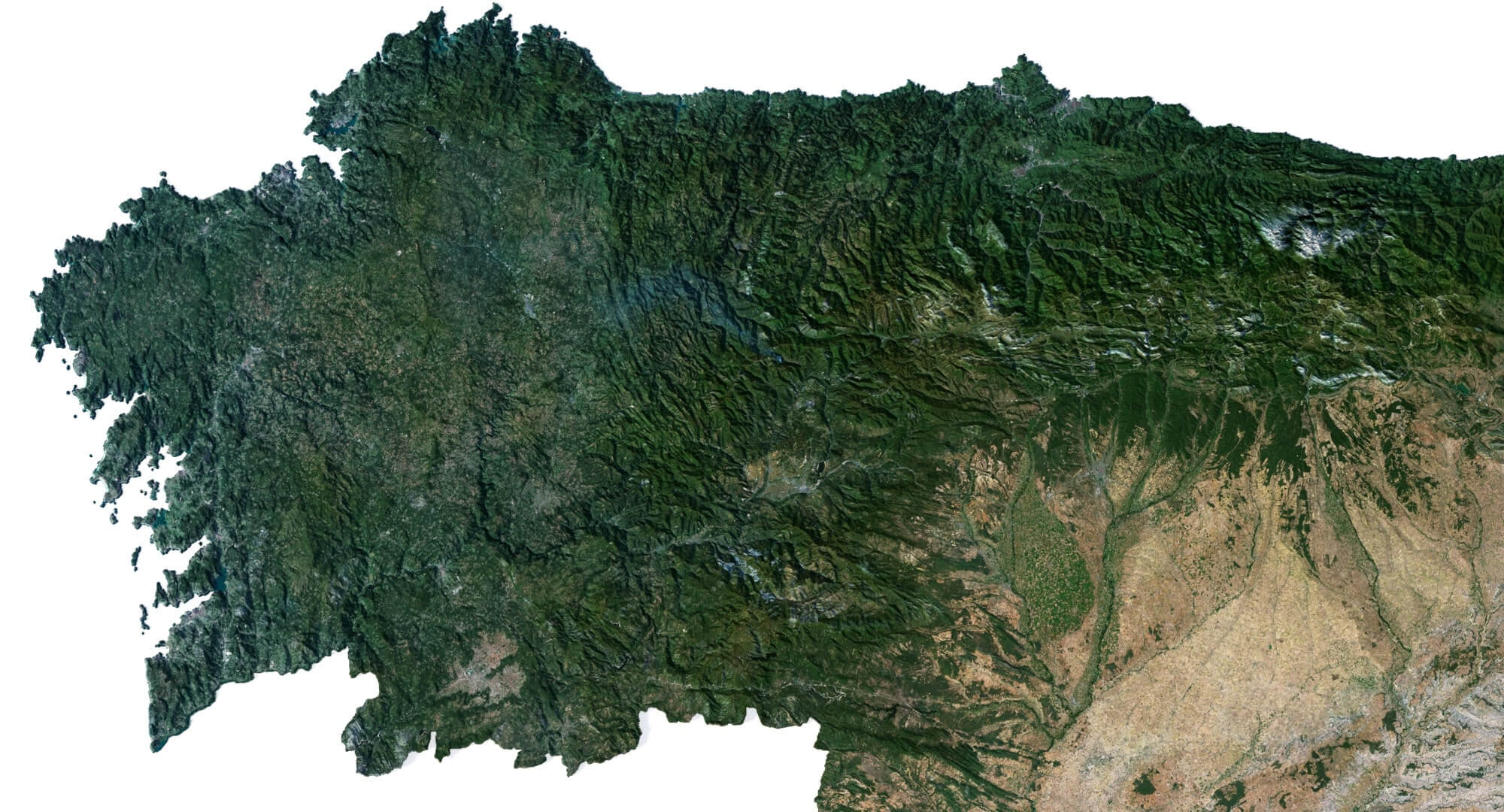 Spain Terrain 3D Map by Shustrik