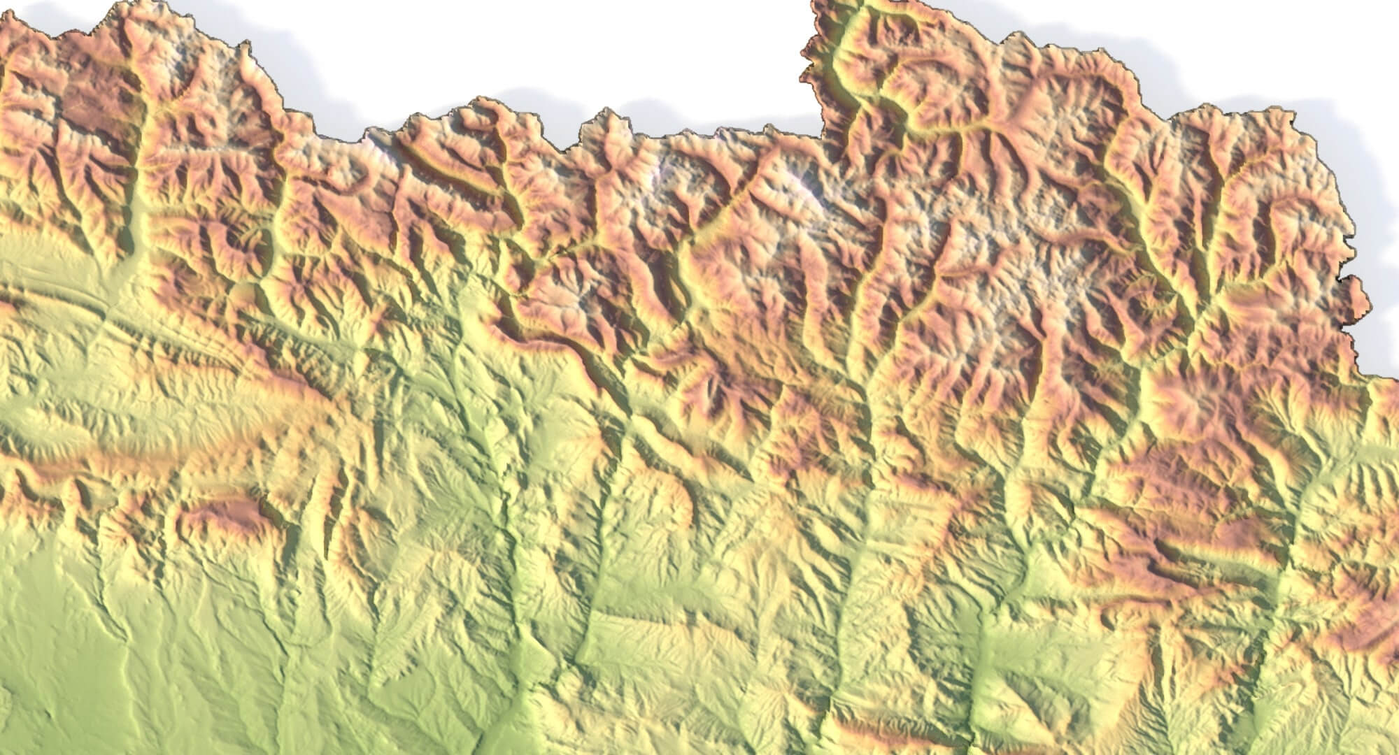 Spain Terrain 3D Map by Shustrik