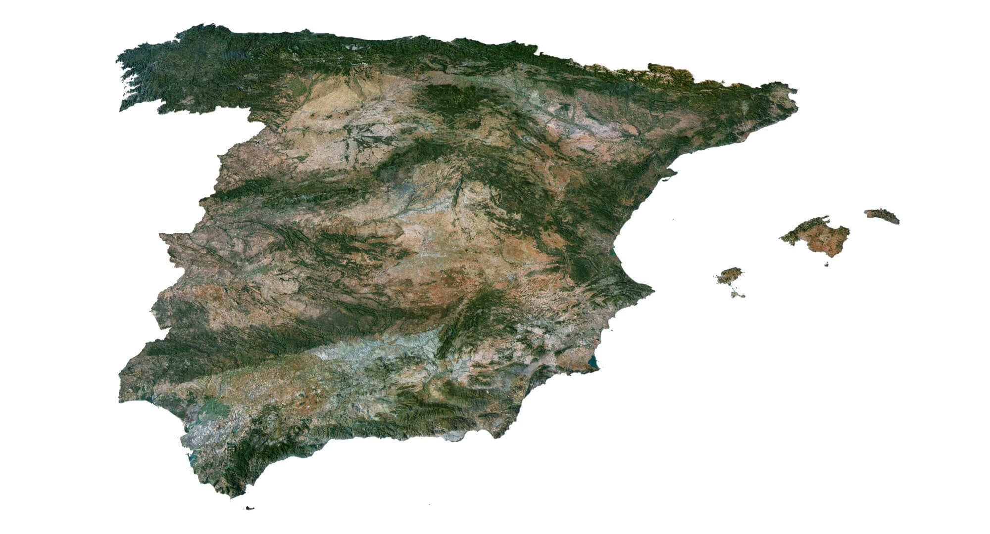 Spain Terrain 3D Map by Shustrik