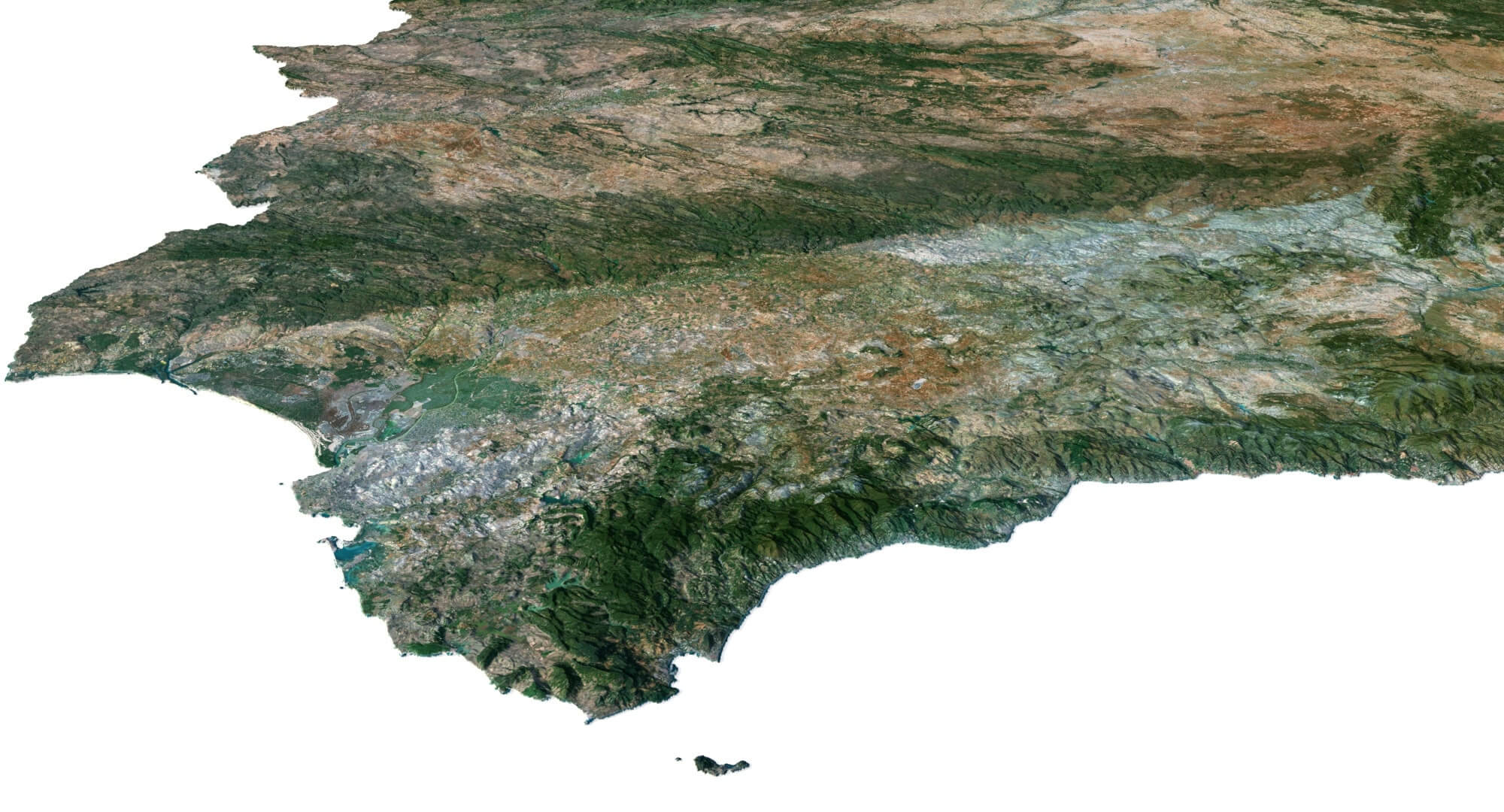 Spain Terrain 3D Map by Shustrik