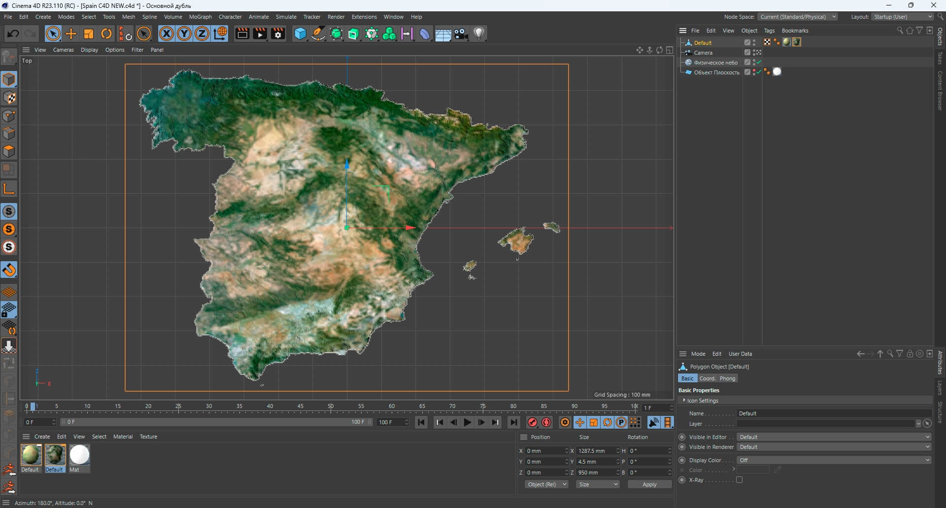 Spain Terrain 3D Map by Shustrik