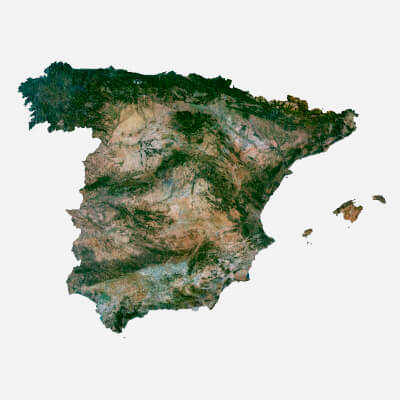 Spain Terrain 3D Map by Shustrik