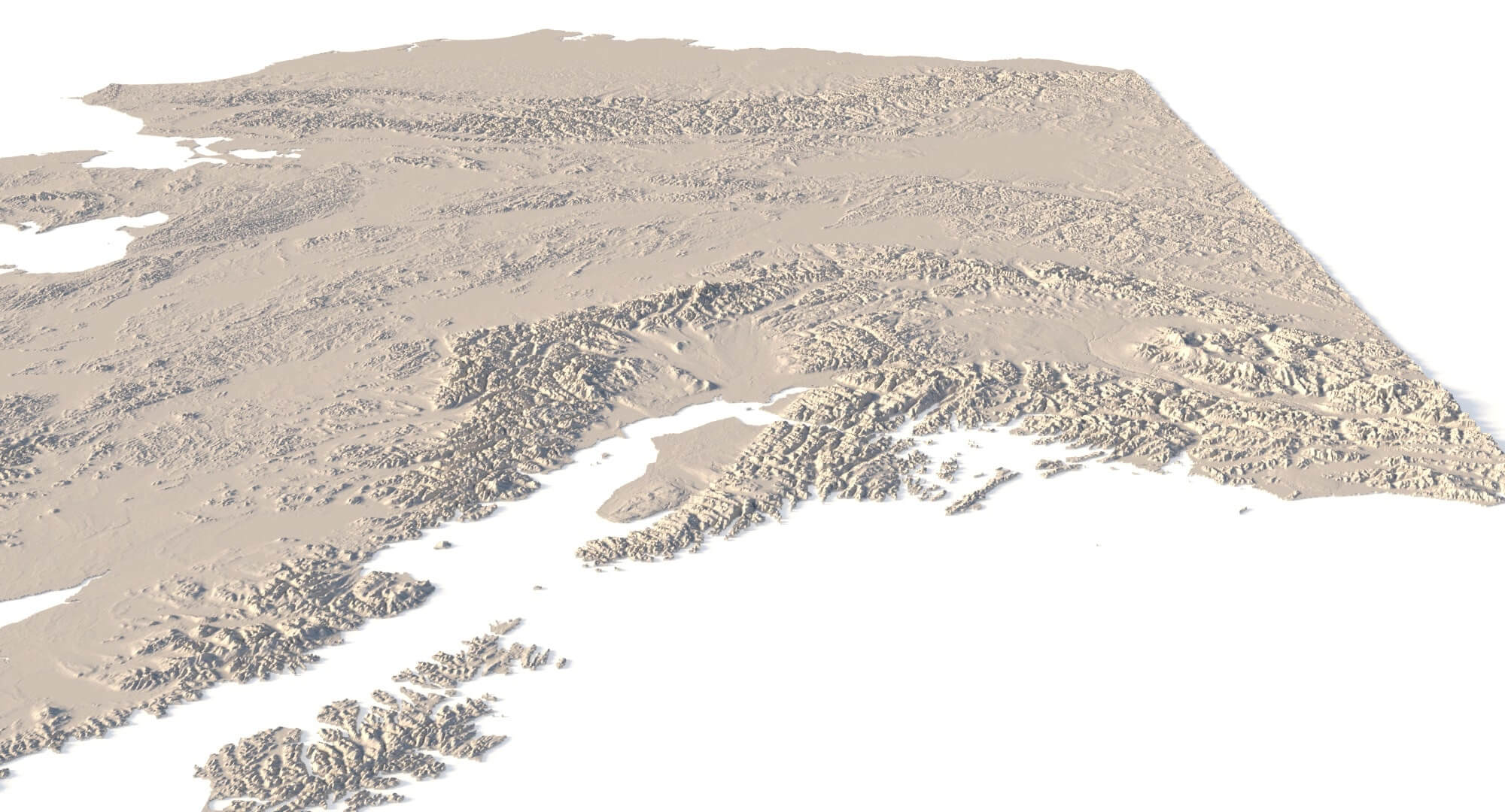 State of Alaska Stl Model by Shustrik