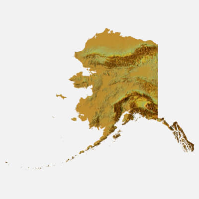 State of Alaska Stl Model by Shustrik
