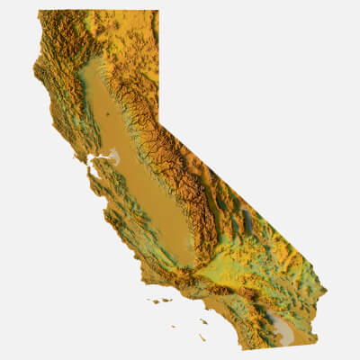 State of California Stl Model by Shustrik