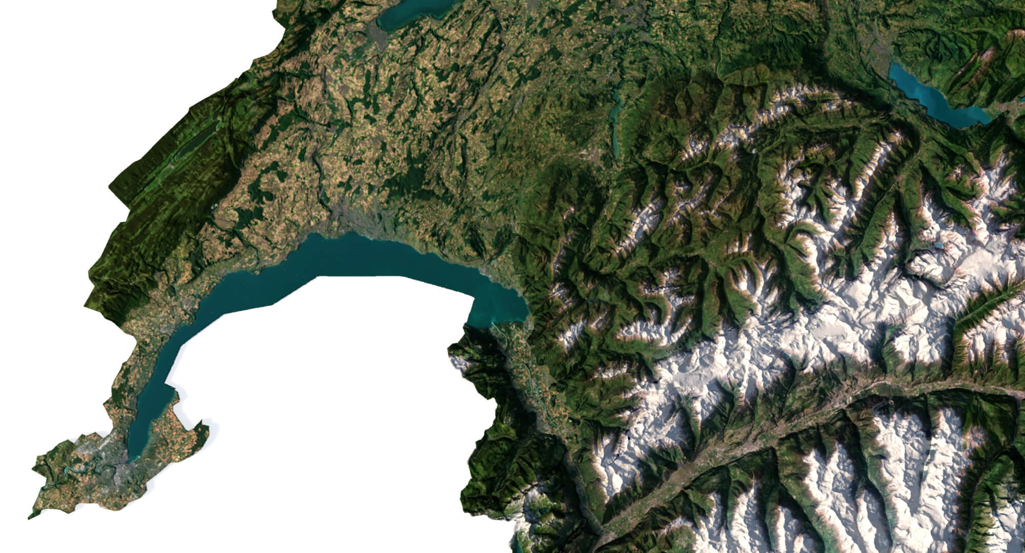 Switzerland Terrain 3d Map By Shustrik