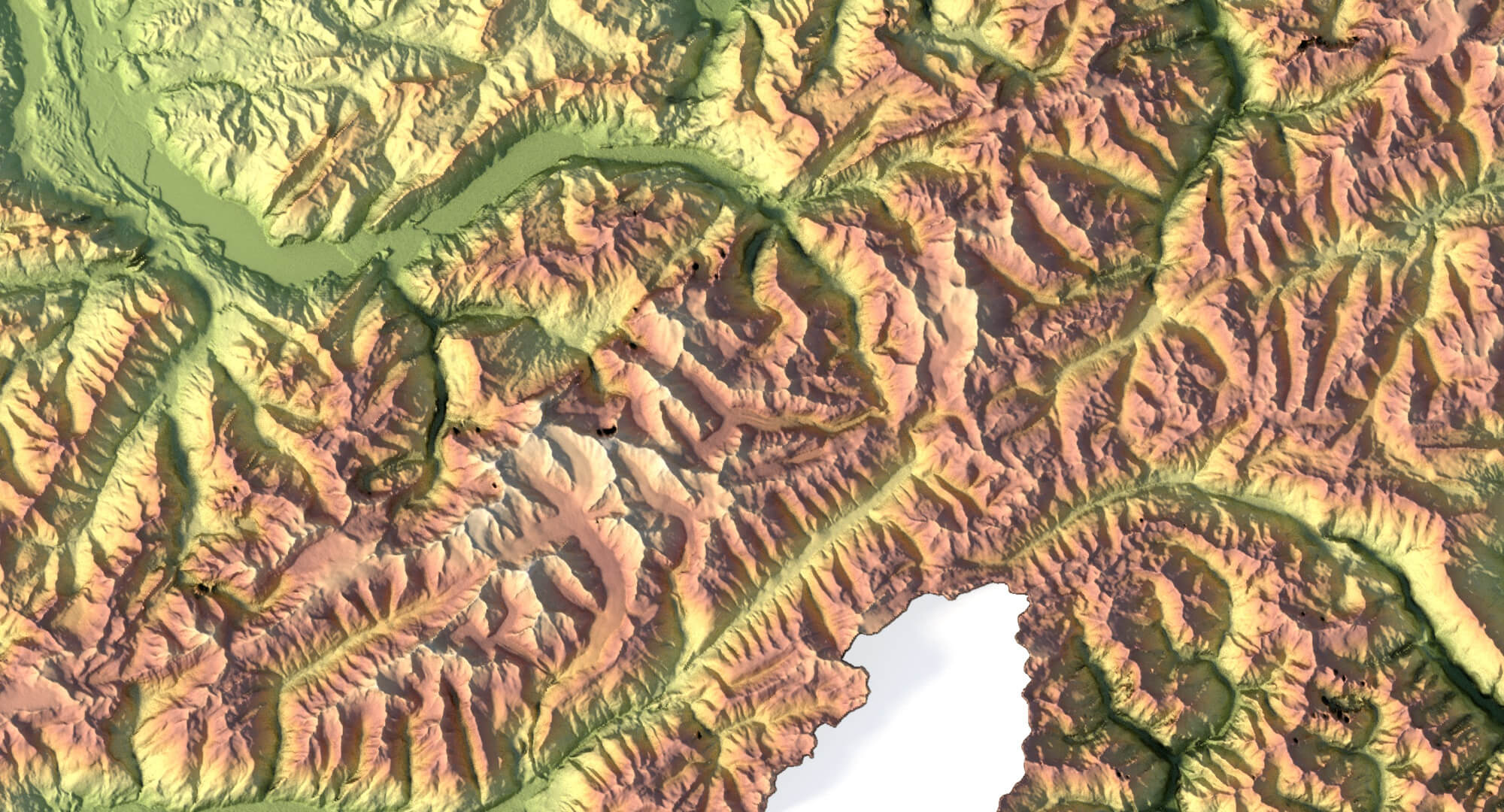 Switzerland Terrain 3D Map by Shustrik