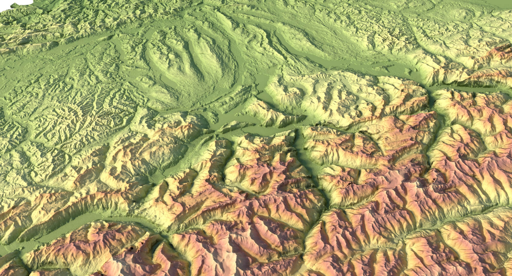 Switzerland Terrain 3D Map by Shustrik