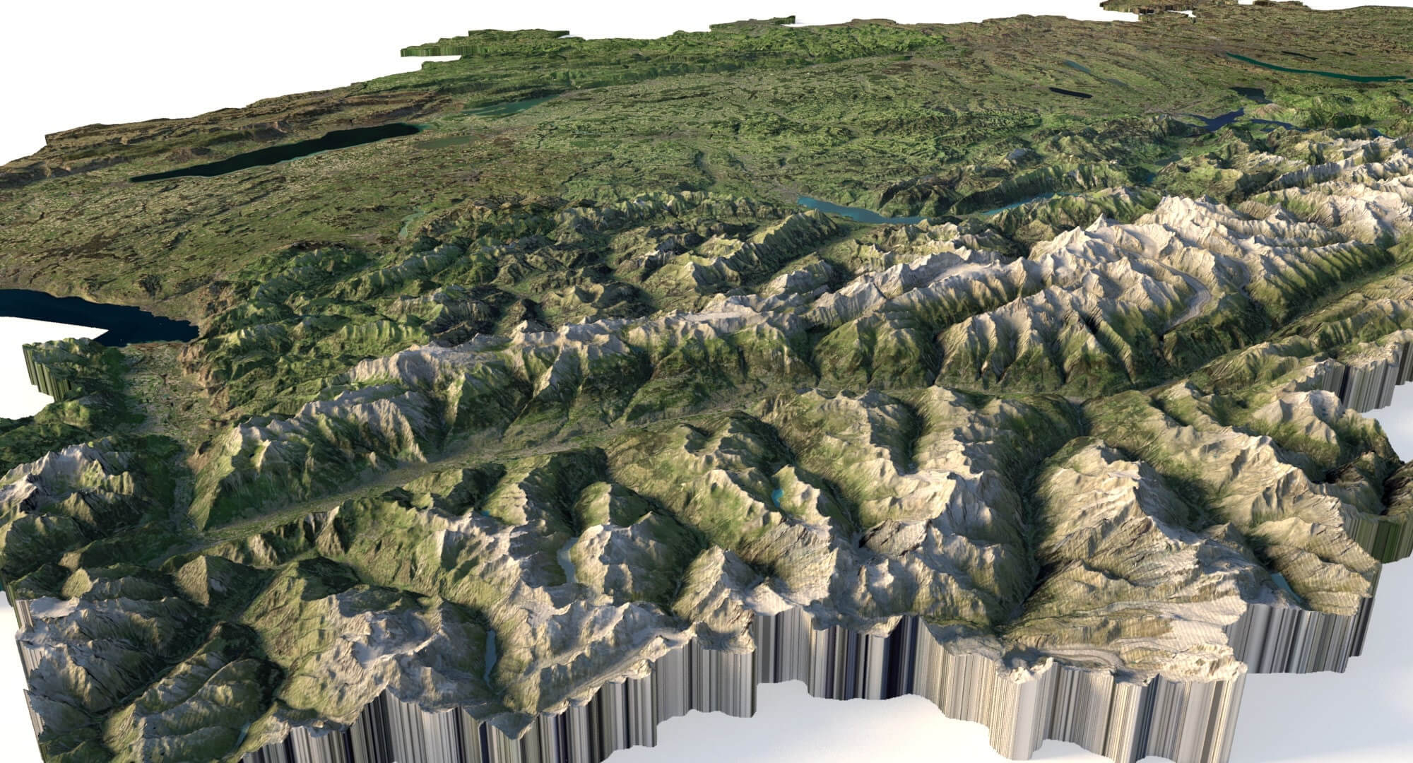 Switzerland Terrain - 3D Model by Shustrik