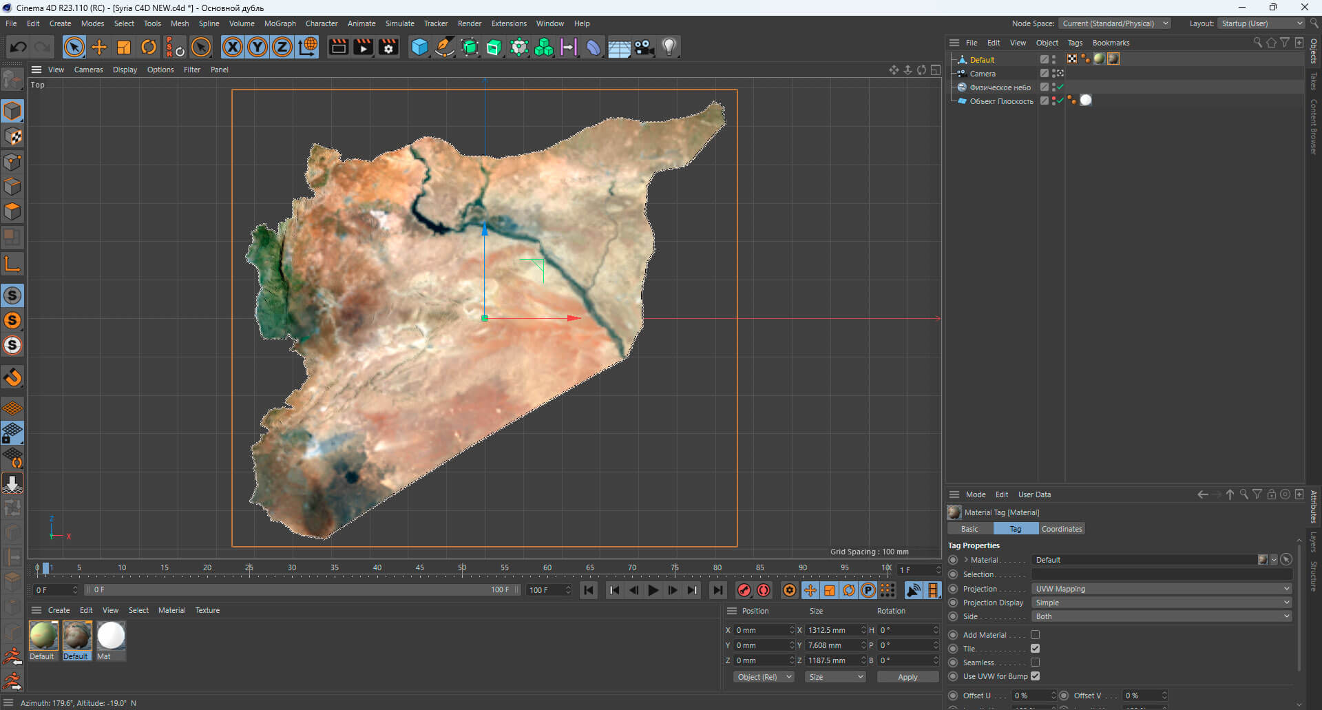 Syria Terrain 3D Map by Shustrik